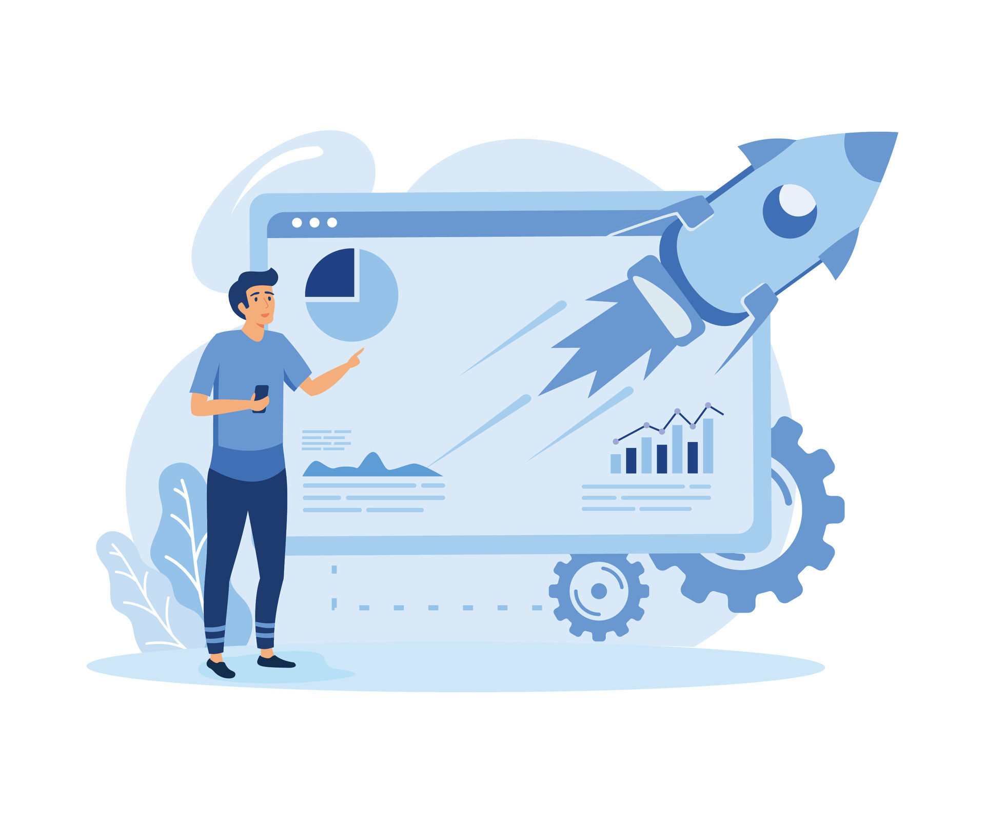 Making profit abstract concept vector illustration. Demand planning ...