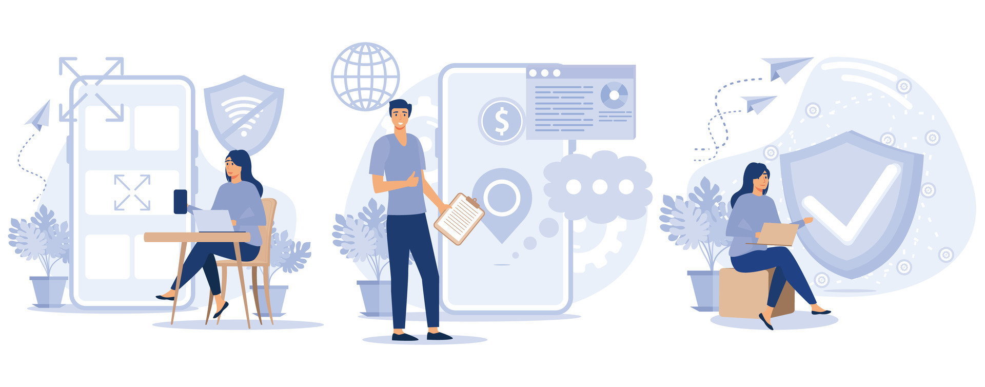 Mobile app development concept, Progressive web app, rich Internet and ... Mobile app development concept, Progressive web app, rich Internet and ...