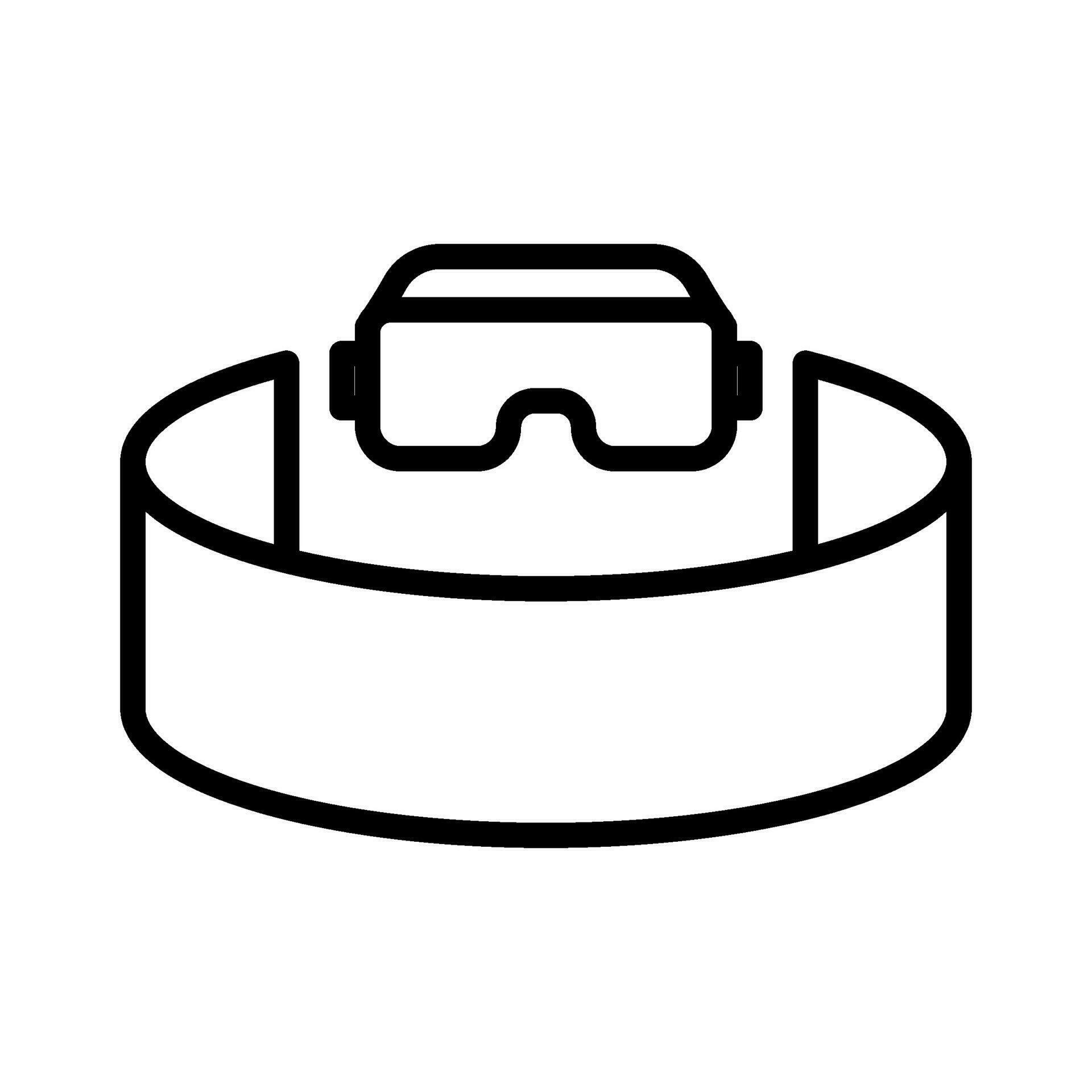 A Virtual Reality Icon In Line Style 25341626 Vector Art At Vecteezy
