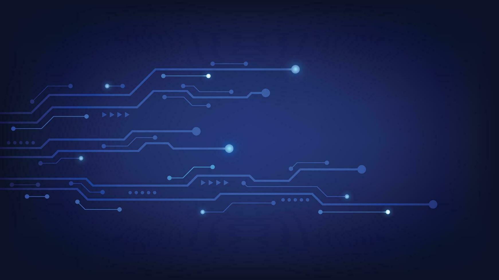 Hi tech digital circuit board. AI pad and electrical lines connected on ... Hi tech digital circuit board. AI pad and electrical lines connected on ...