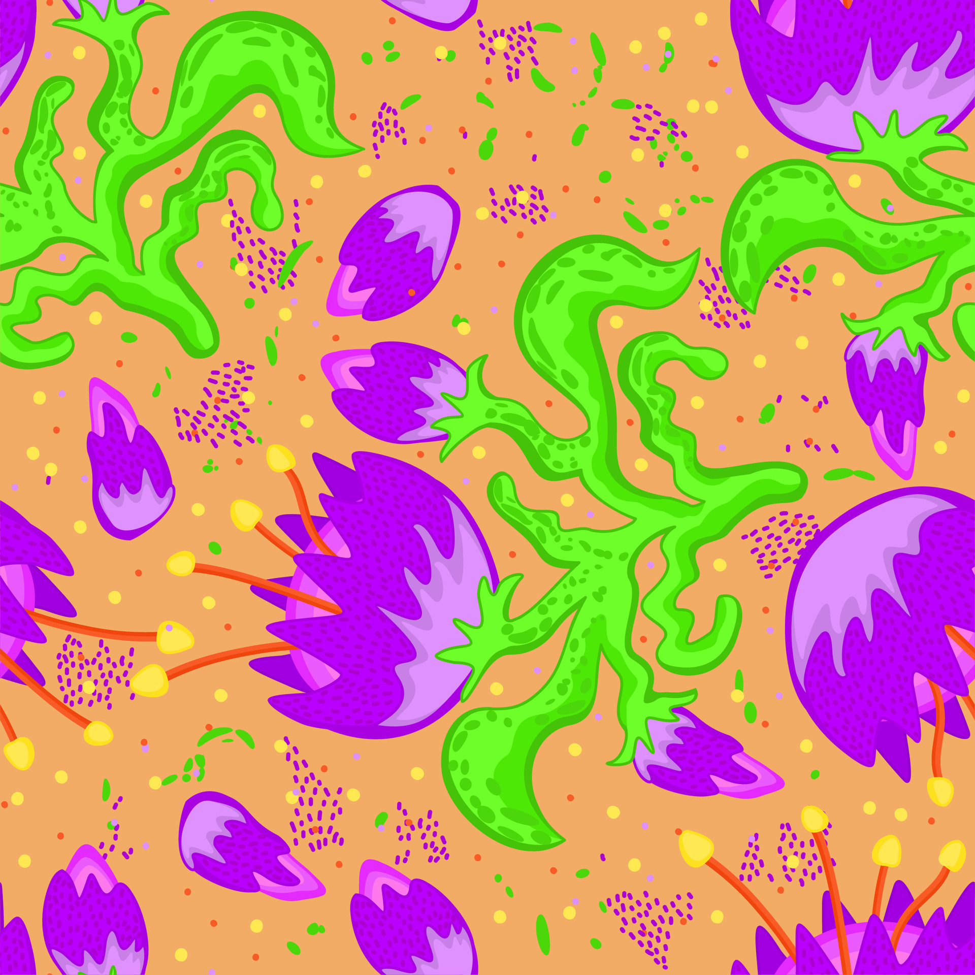 Vector Seamless Abstract Floral Pattern 25346554 Vector Art At Vecteezy