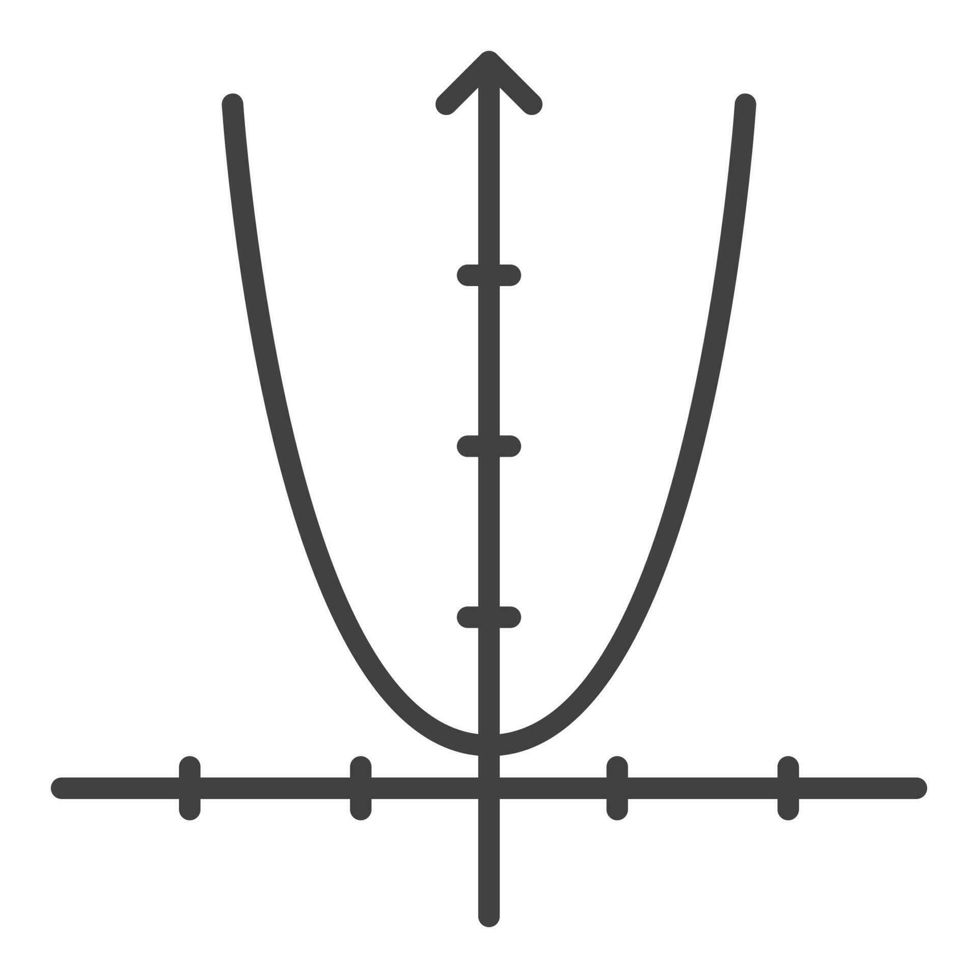 Mathematics Function Graph vector concept line icon or sign 25350061 ...