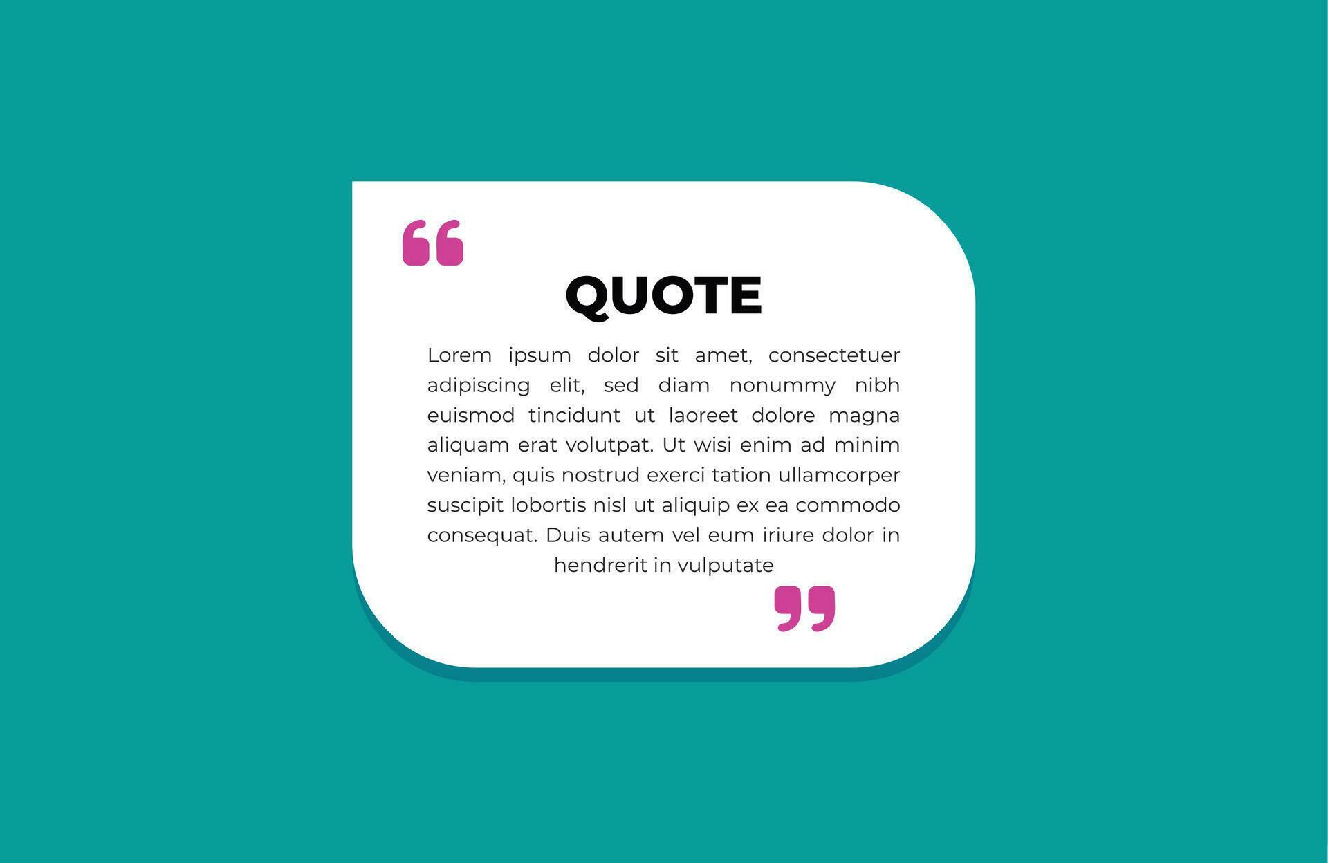 Quotes template set in 1 variations decorative frame block with ...