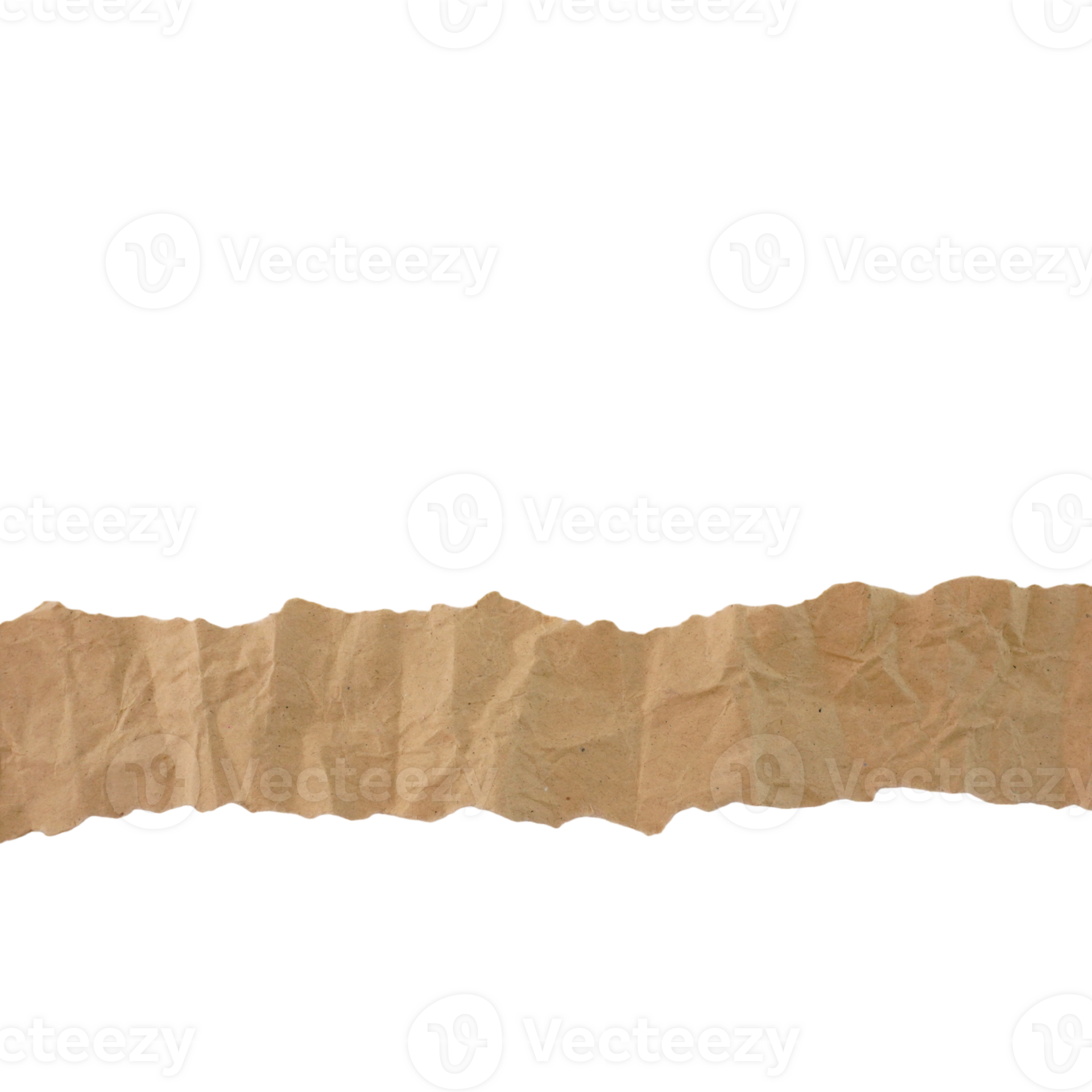 Split Ripped Crumpled Brown Paper 25351791 PNG