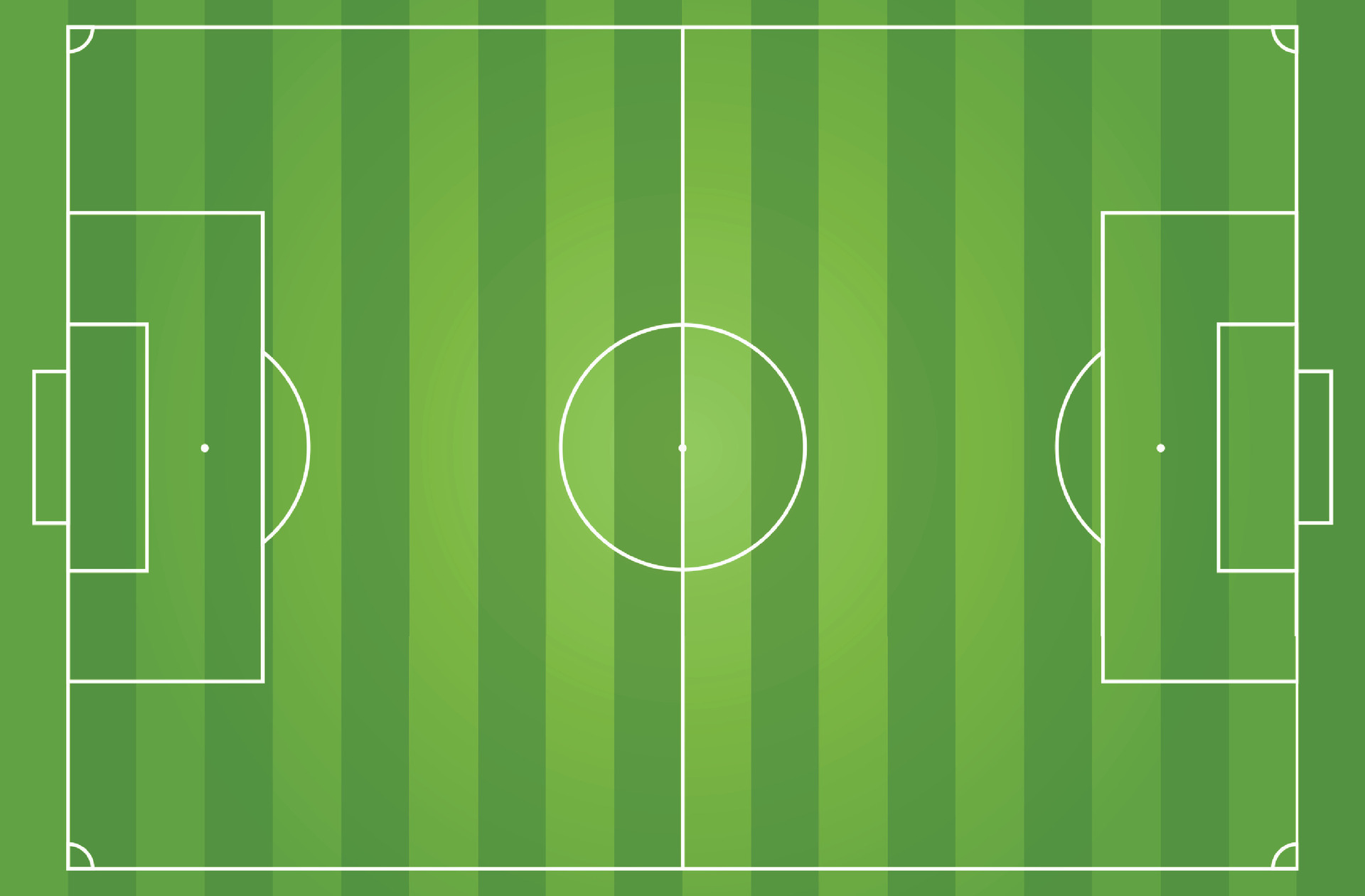 Football field graphic design with green grass effect, perfect for education or examples ...