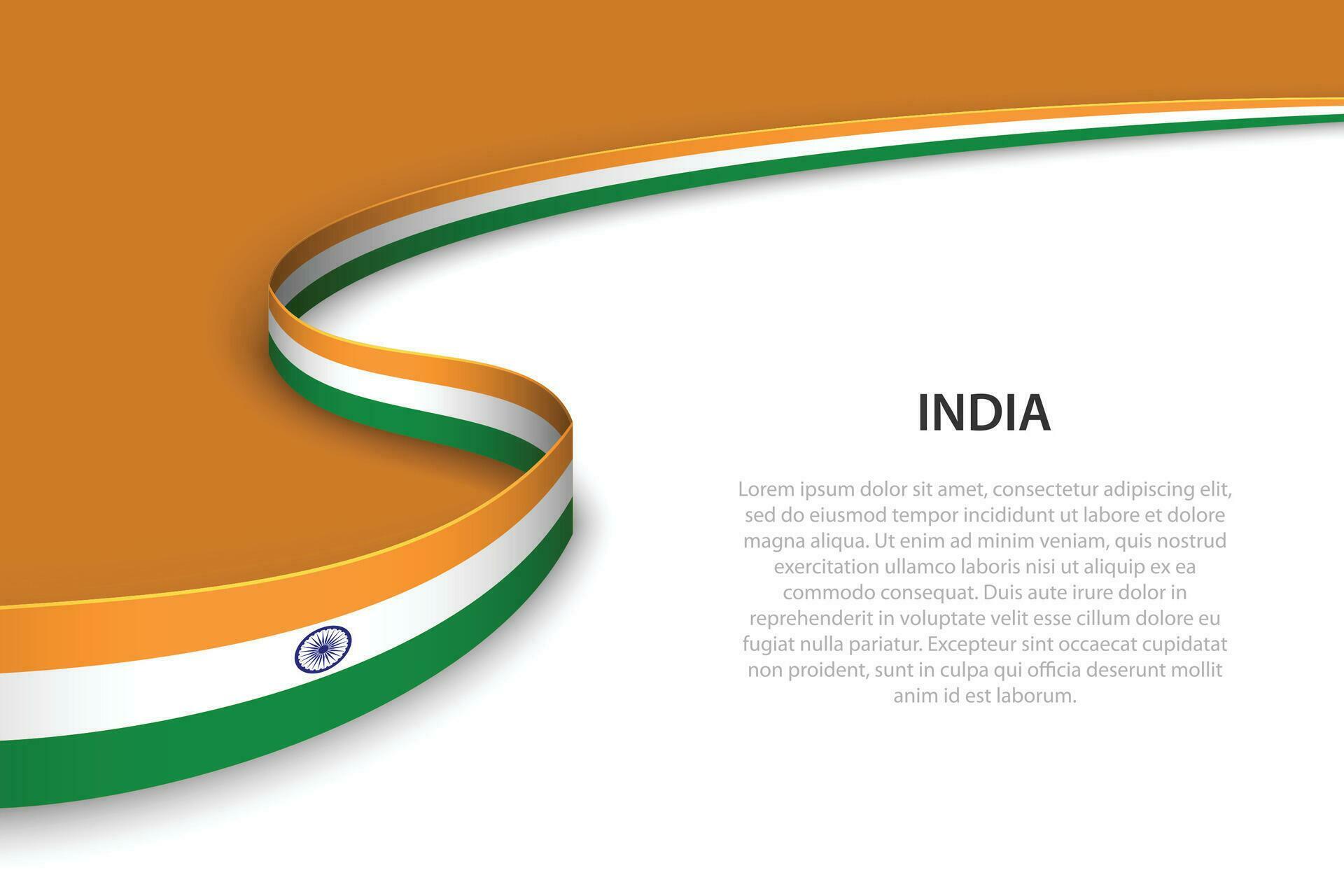 Wave flag of India with copyspace background 25354584 Vector Art at Vecteezy
