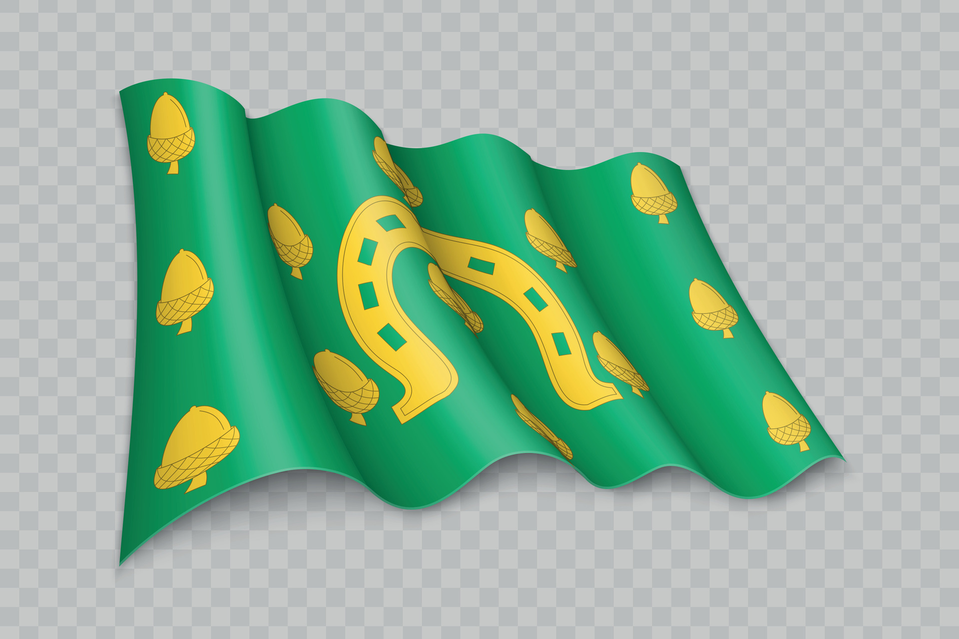 3D Realistic waving Flag of Rutland is a county of England 25354857 ...