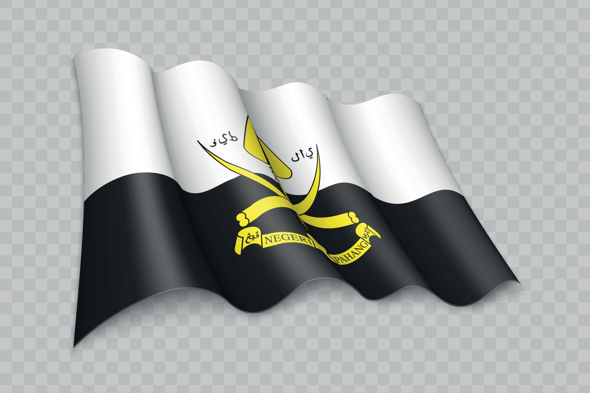 3d Realistic Waving Flag Of Pahang Is A State Of Malaysia 25355794 Vector Art At Vecteezy