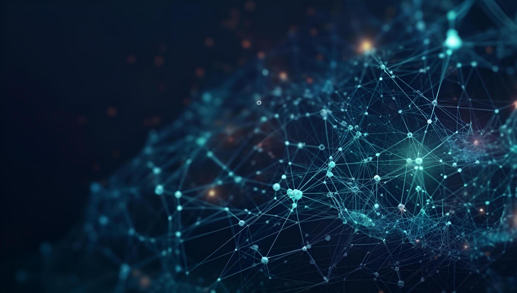 Abstract Blue Digital Data Background Network Connection Structure 9041