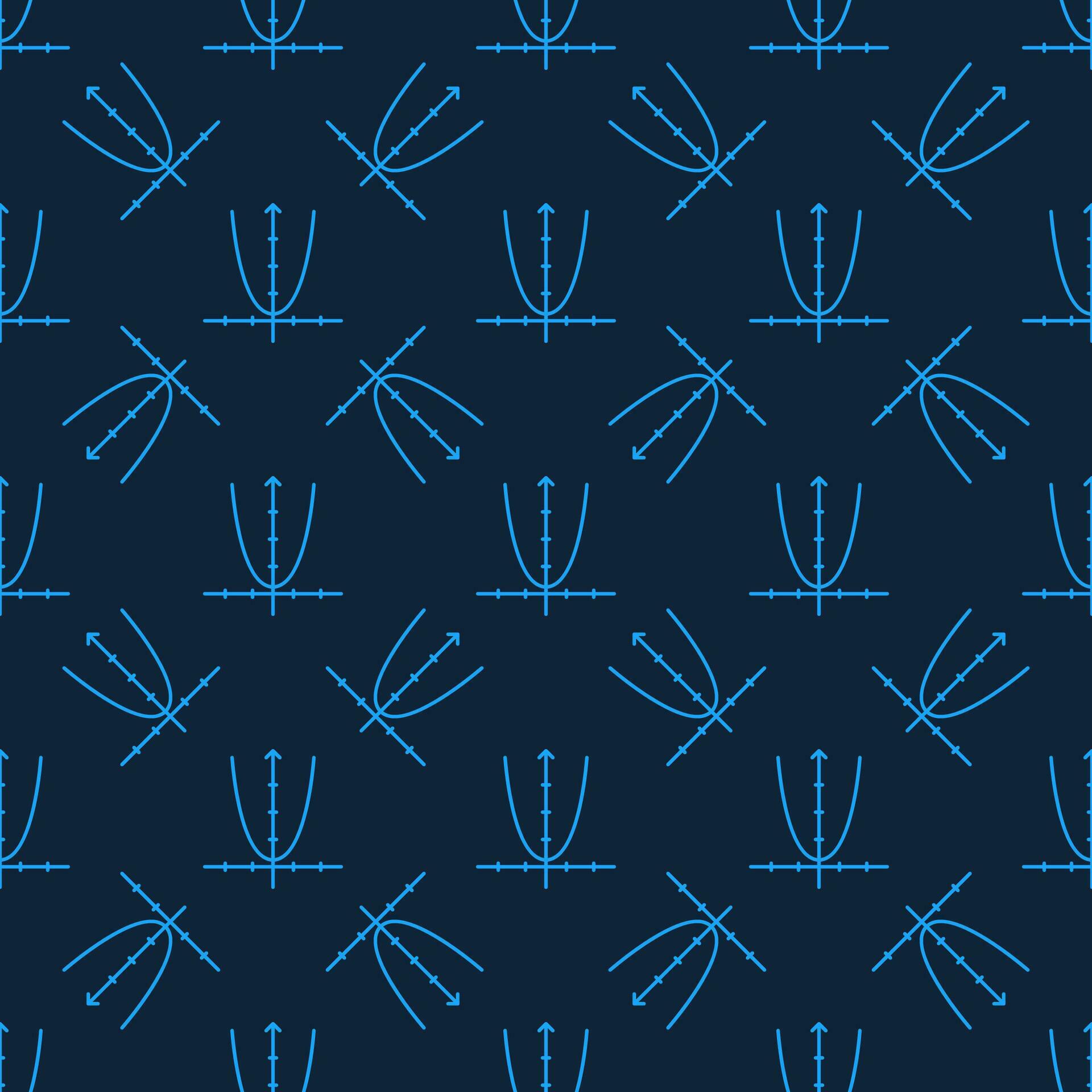 Math Function Graph vector concept blue seamless pattern 25361695 ...