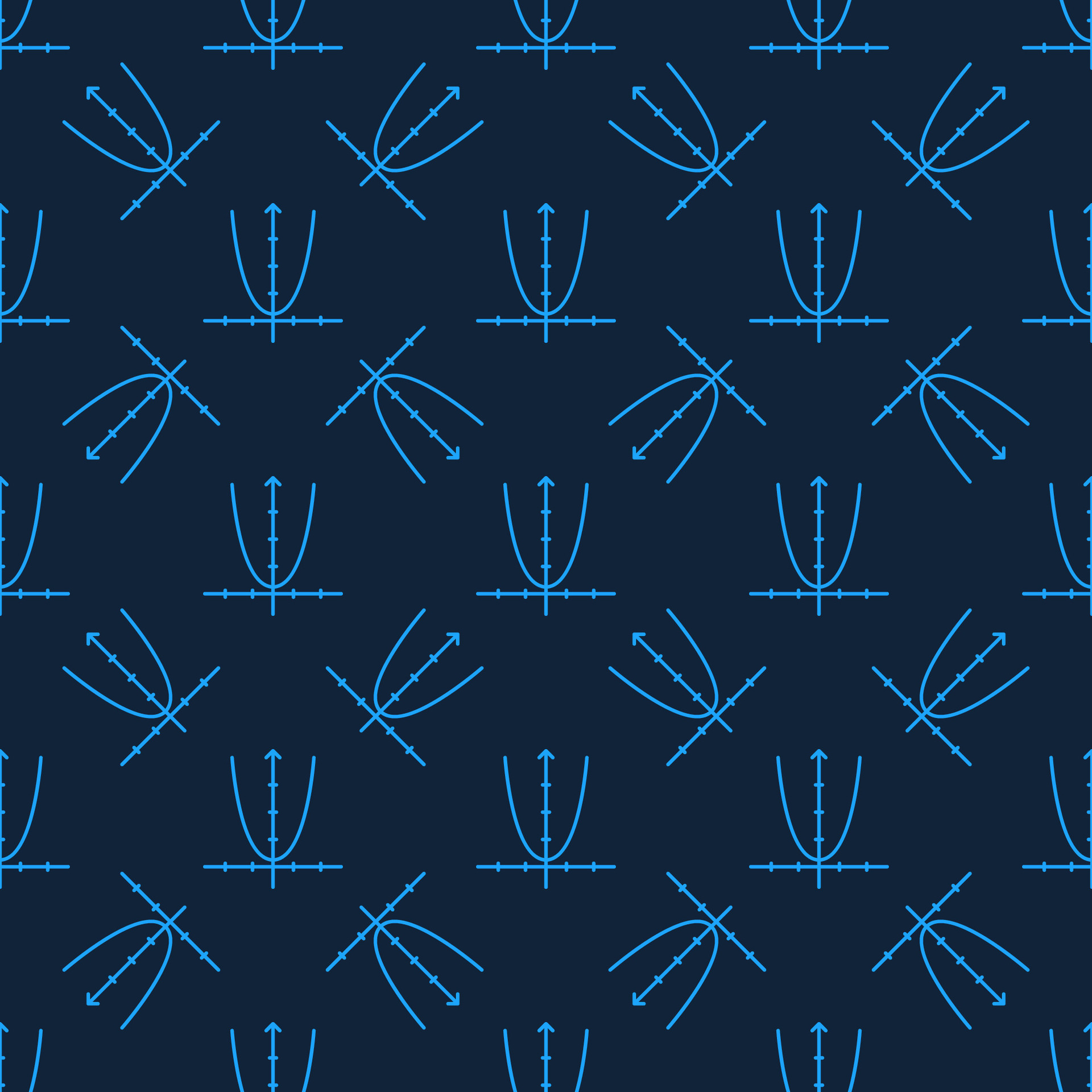 Math Function Graph vector concept blue seamless pattern 25361695 ...
