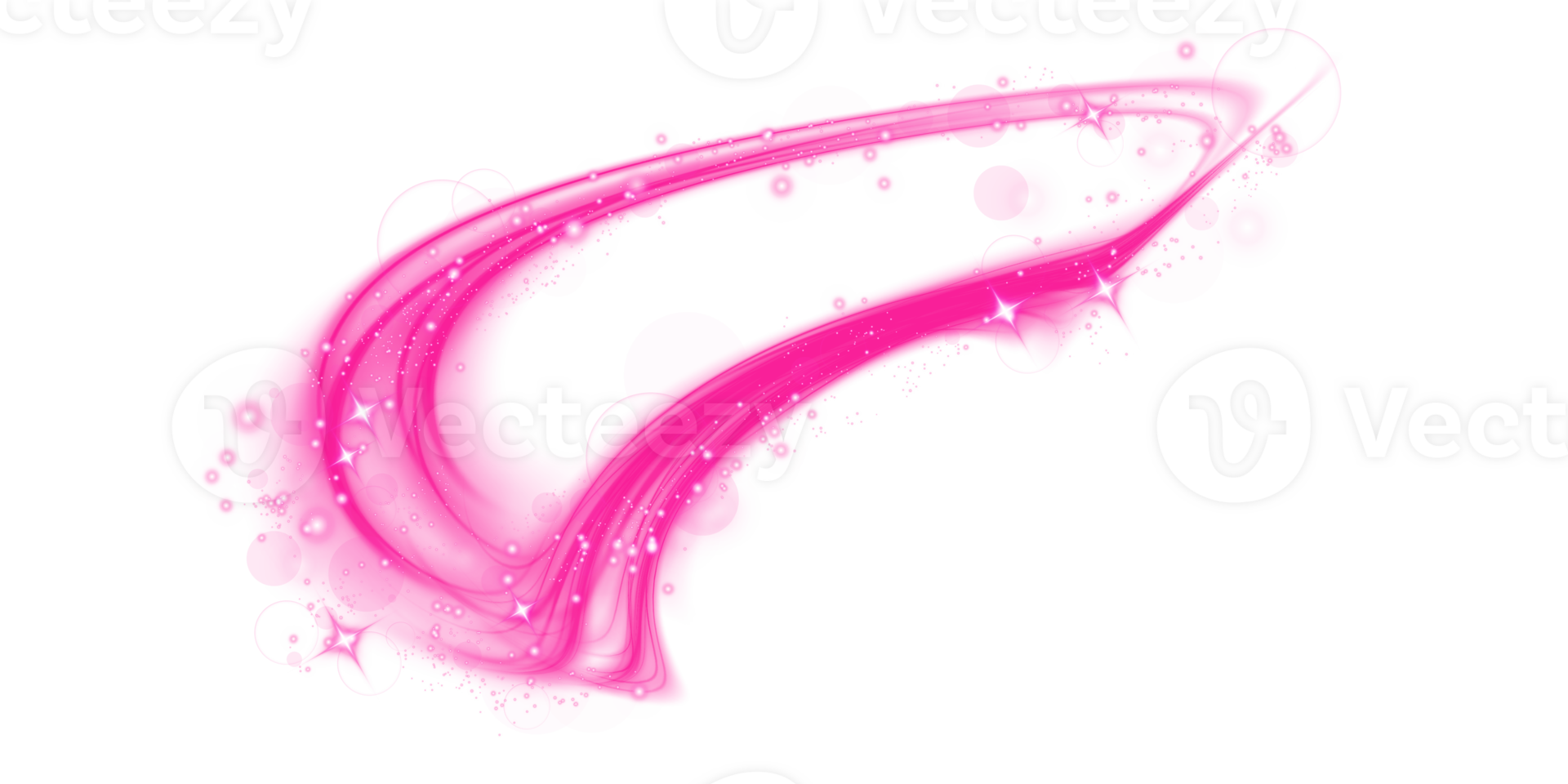 Pink Magic Spirals With Sparkles Pink Light Effect Glitter Particles With Lines Swirl Effect