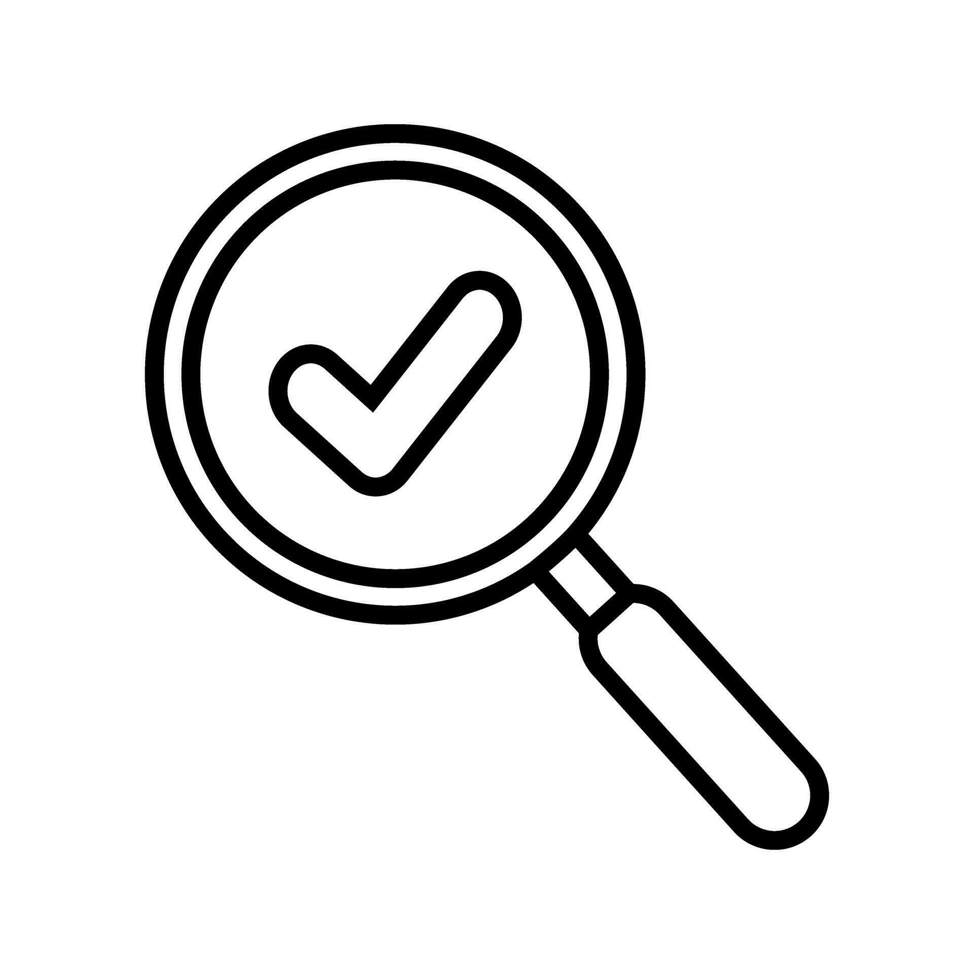 Check Vector Icon Inspection Illustration Symbol Testing Symbol 25365773 Vector Art At Vecteezy