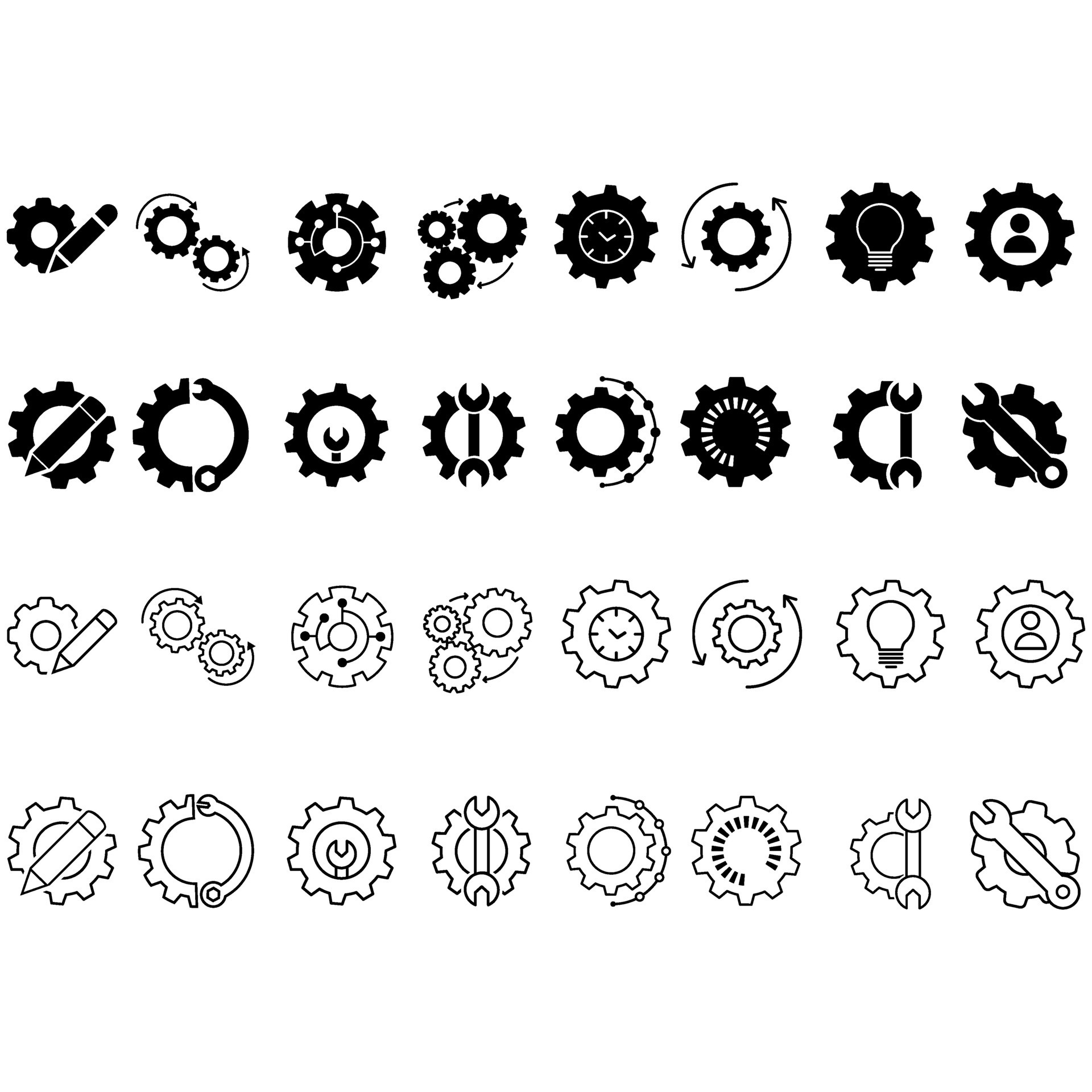 Customisation vector icon set. customize illustration sign collection ... Customisation vector icon set. customize illustration sign collection ...