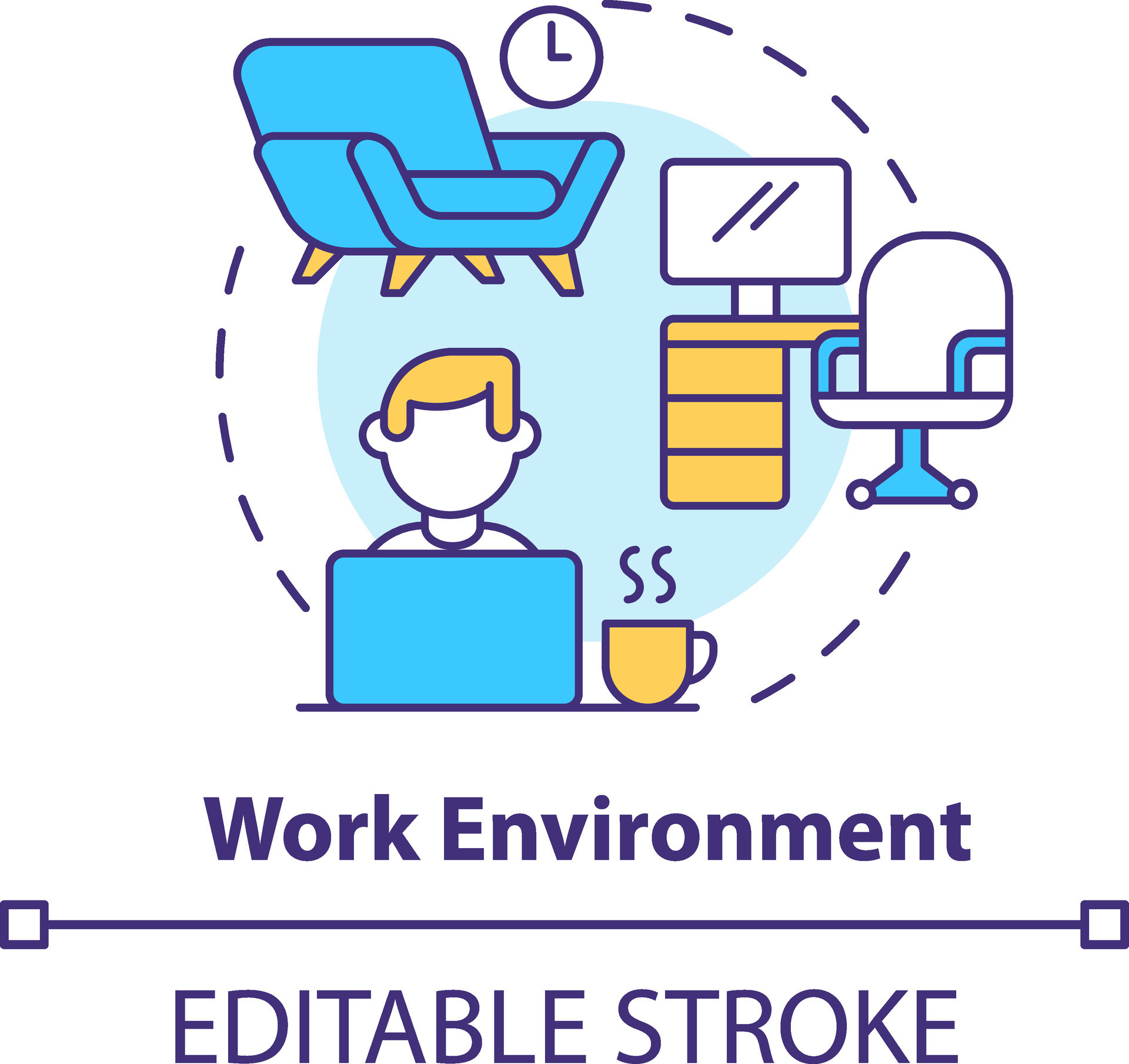 Work environment concept icon. Organizational culture abstract idea ... Work environment concept icon. Organizational culture abstract idea ...