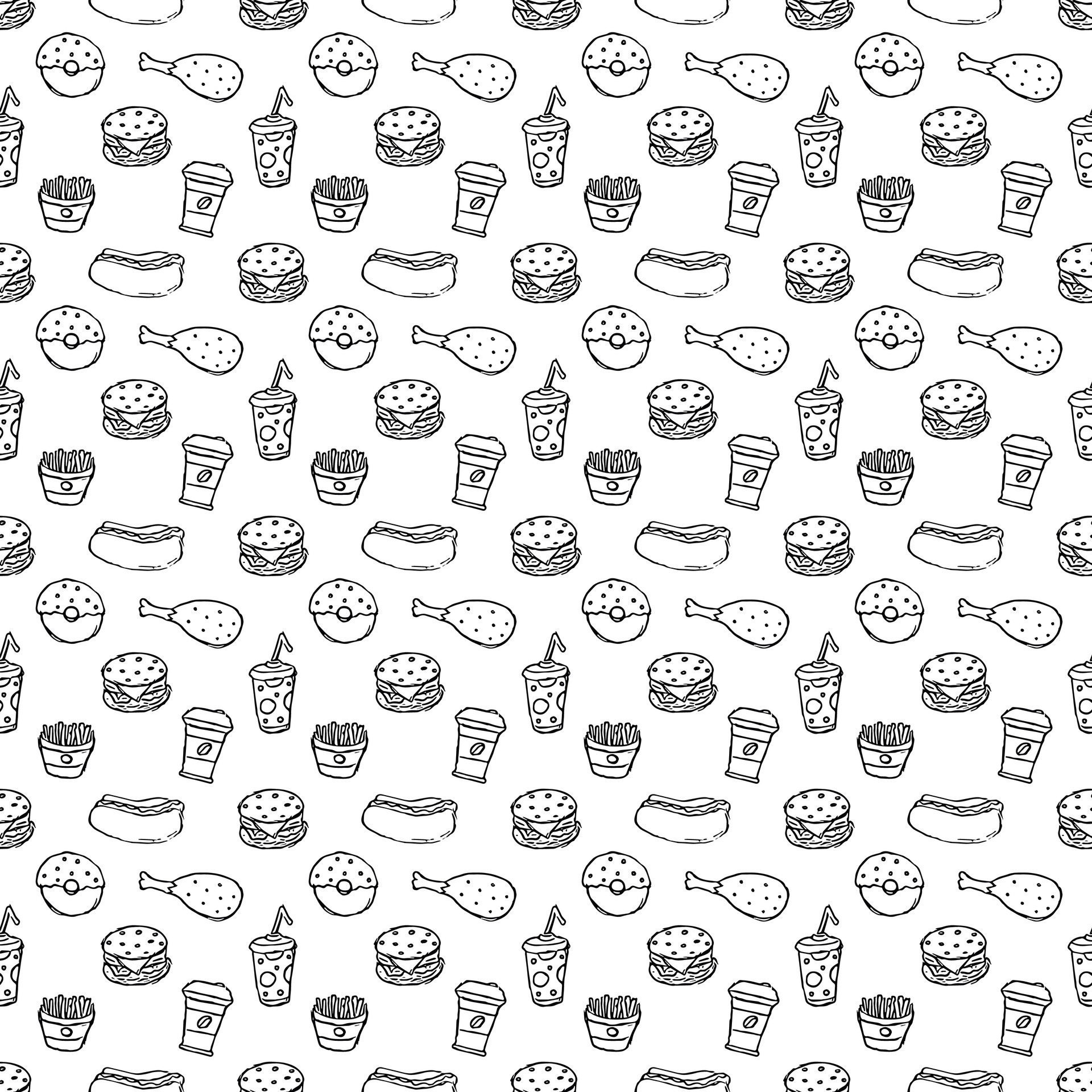 Seamless fast food pattern. fast food background 25369376 Vector Art at ... Seamless fast food pattern. fast food background 25369376 Vector Art at ...