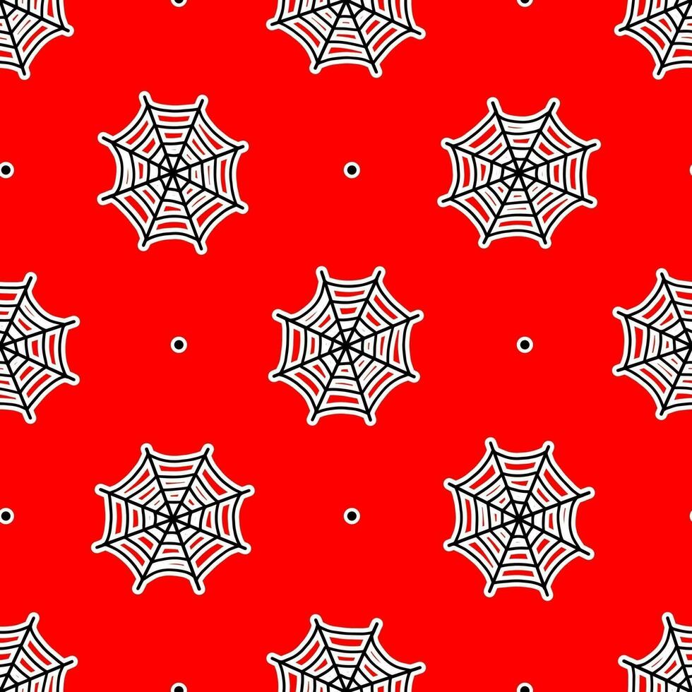 Red Seamless pattern with spider web 25371426 Vector Art at Vecteezy
