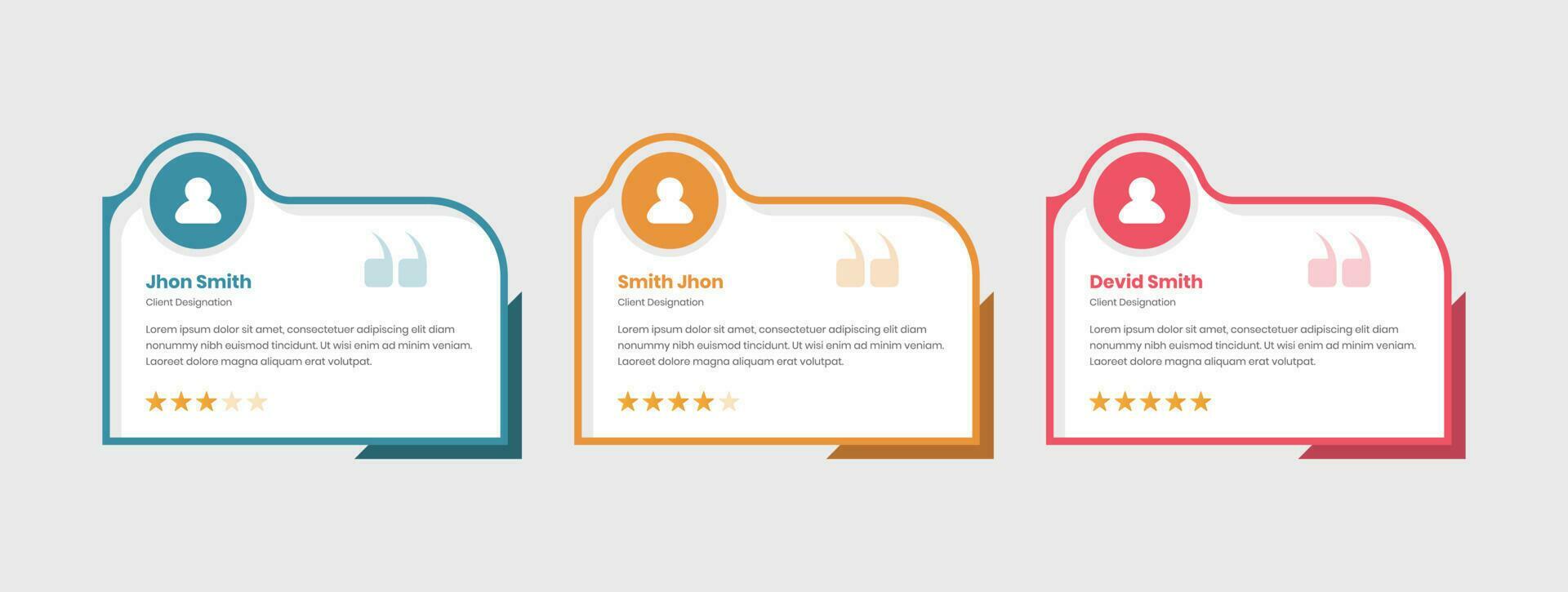 Minimalist customer feedback ui card with abstract shape 25371940 ...