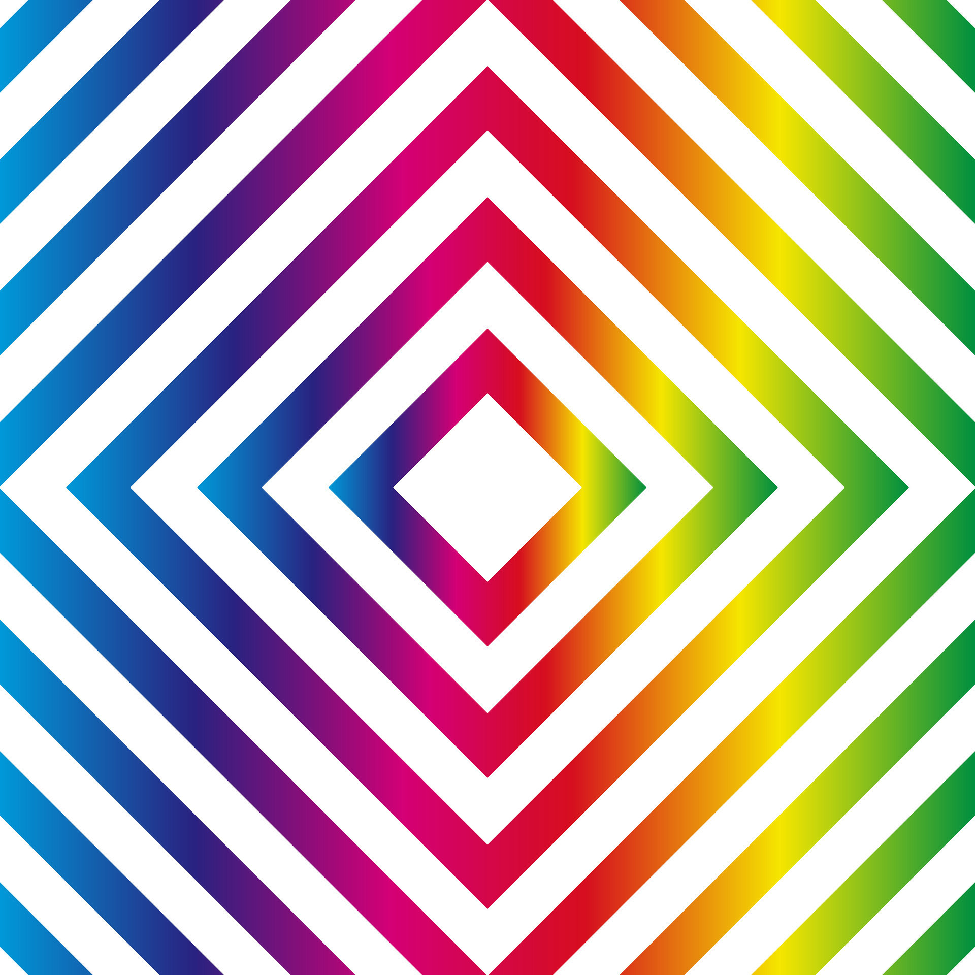 Vector Gradient Seamless Pattern With Square Zigzag On Isolated White