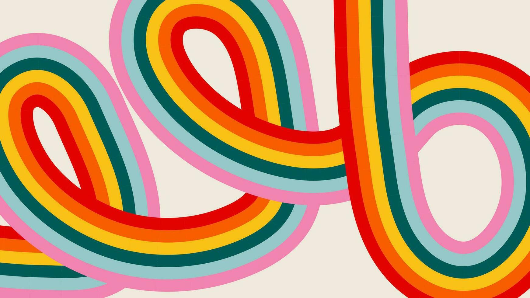 Abstract vector hand drawn background with copy space and rainbow ... Abstract vector hand drawn background with copy space and rainbow ...