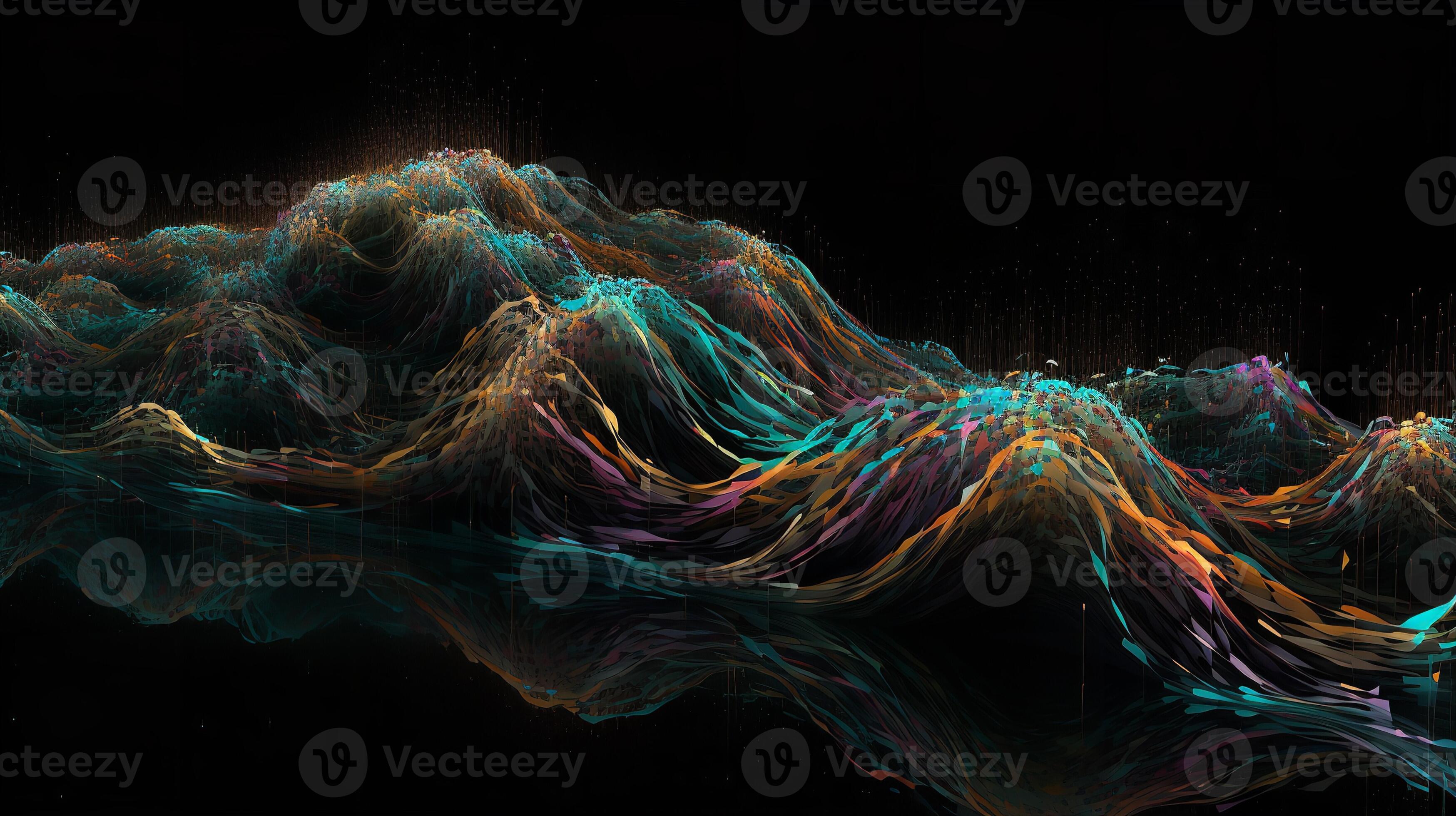 AI Algorithm Visualized as Flowing Data Stream 25375262 Stock Photo at Vecteezy