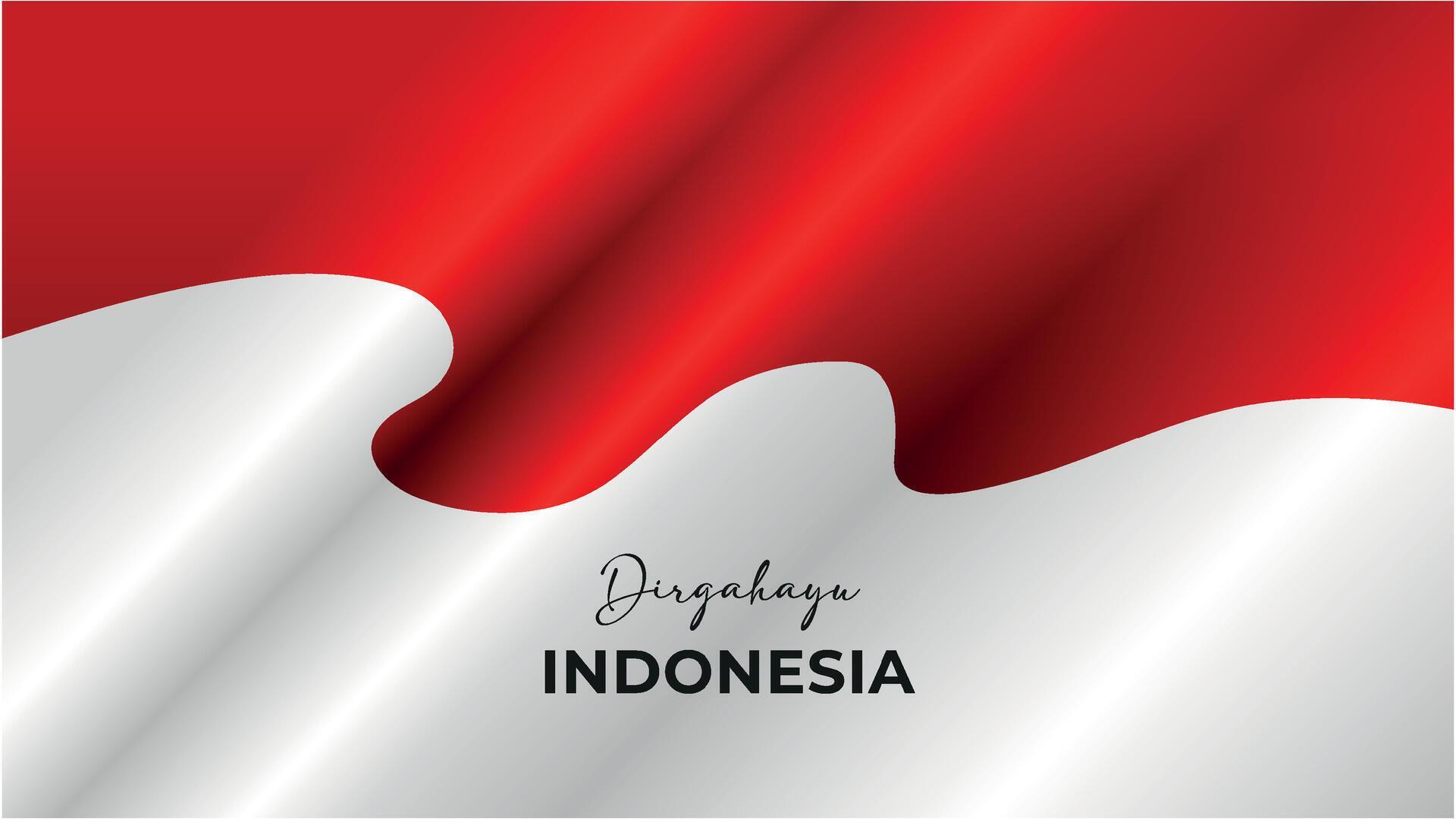 vector illustration of a red and white flag waving background 25376742 ...