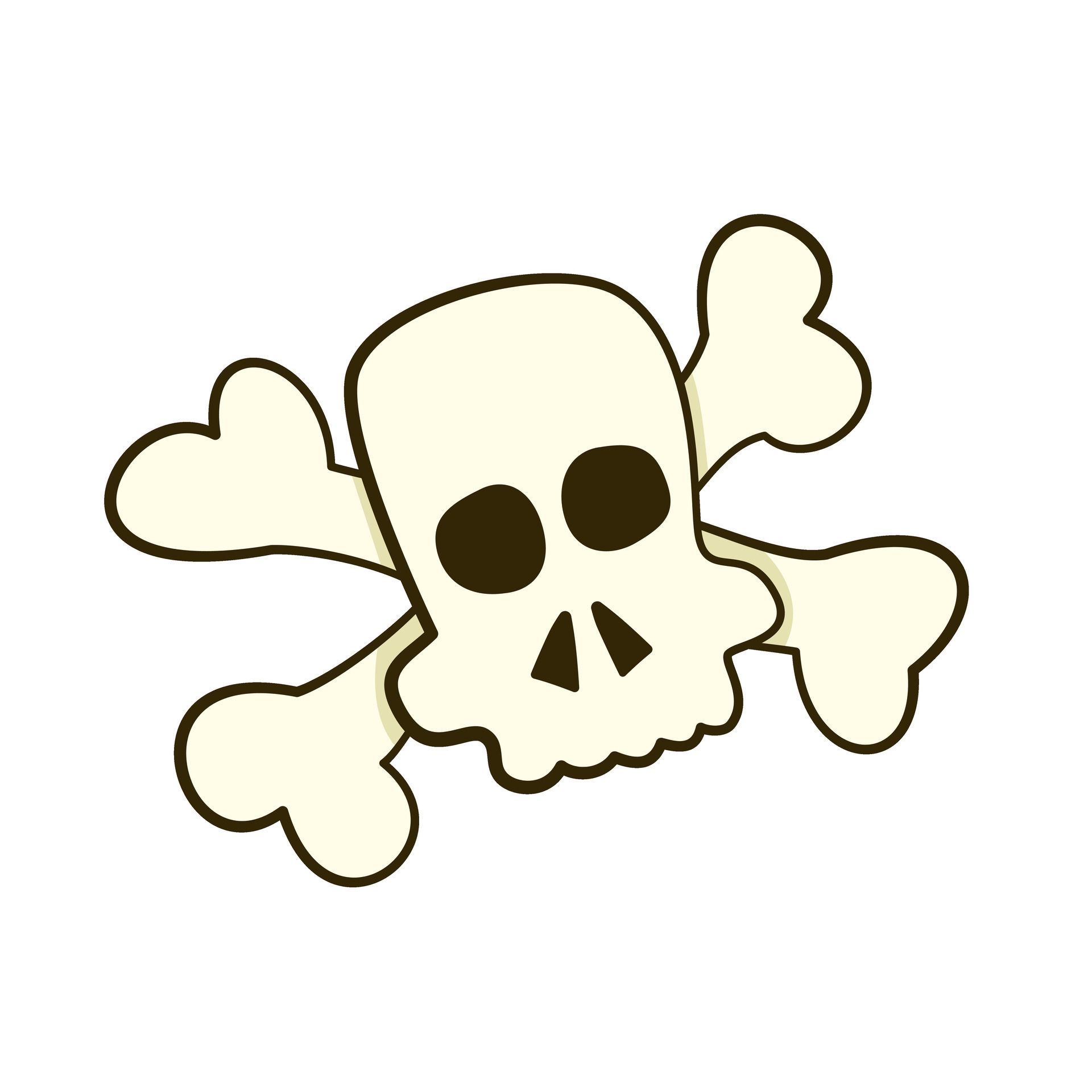 Cartoon Skull And Crossbones 25377331 Vector Art At Vecteezy