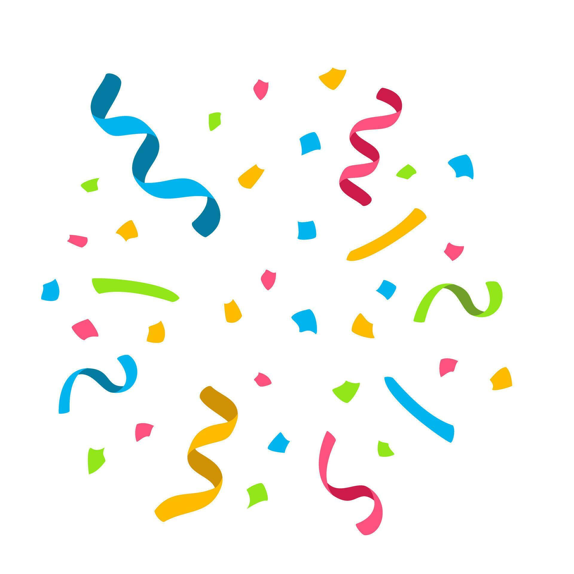 Colorful confetti. Cartoon 25377599 Vector Art at Vecteezy