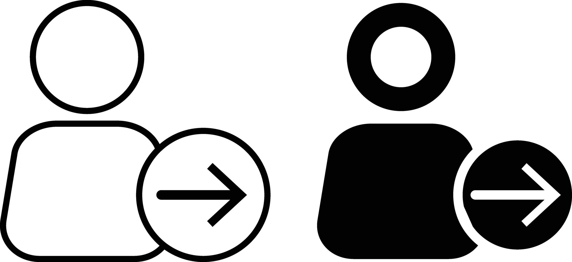 iniciar sesión icono hoja, sencillo de moda plano estilo línea y sólido ...