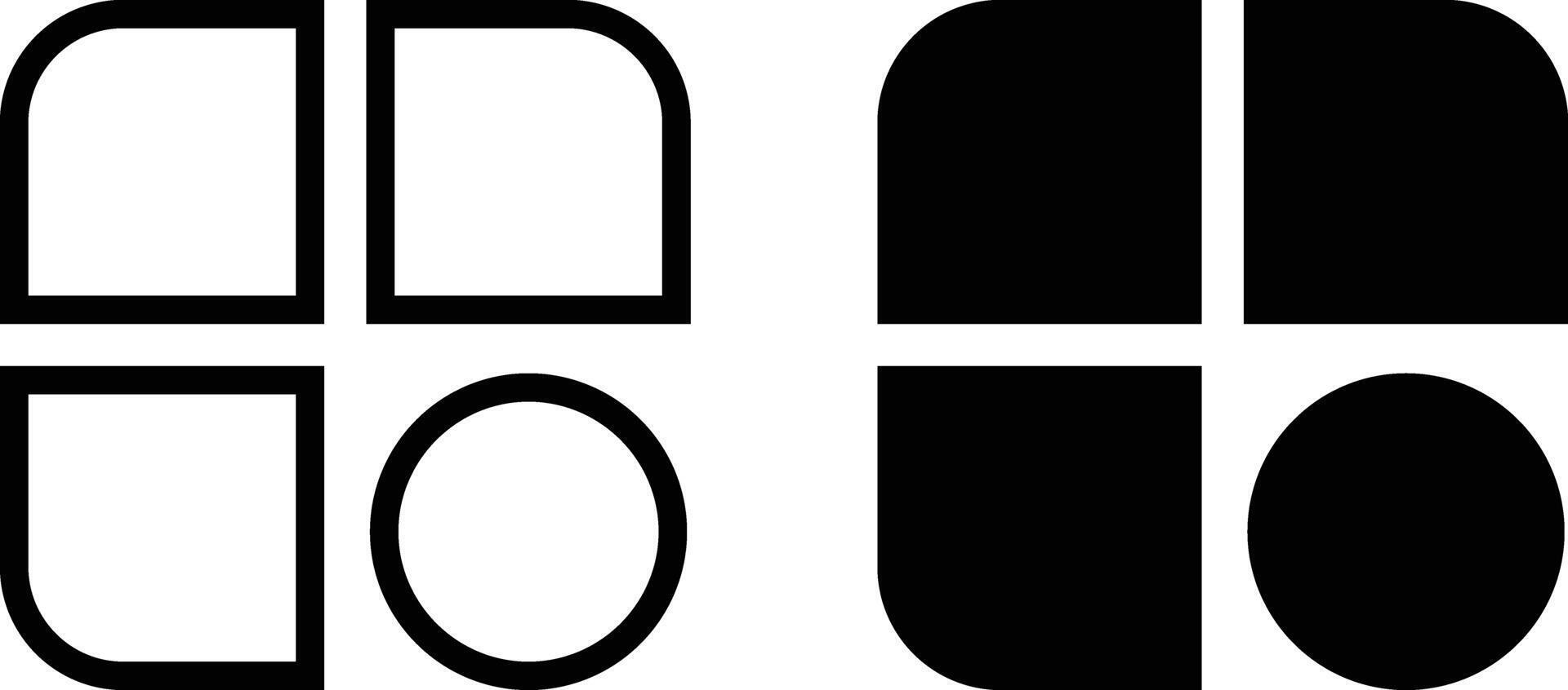 Menu icons set. Web Menu icon collection. Flat style Menu sign and ...