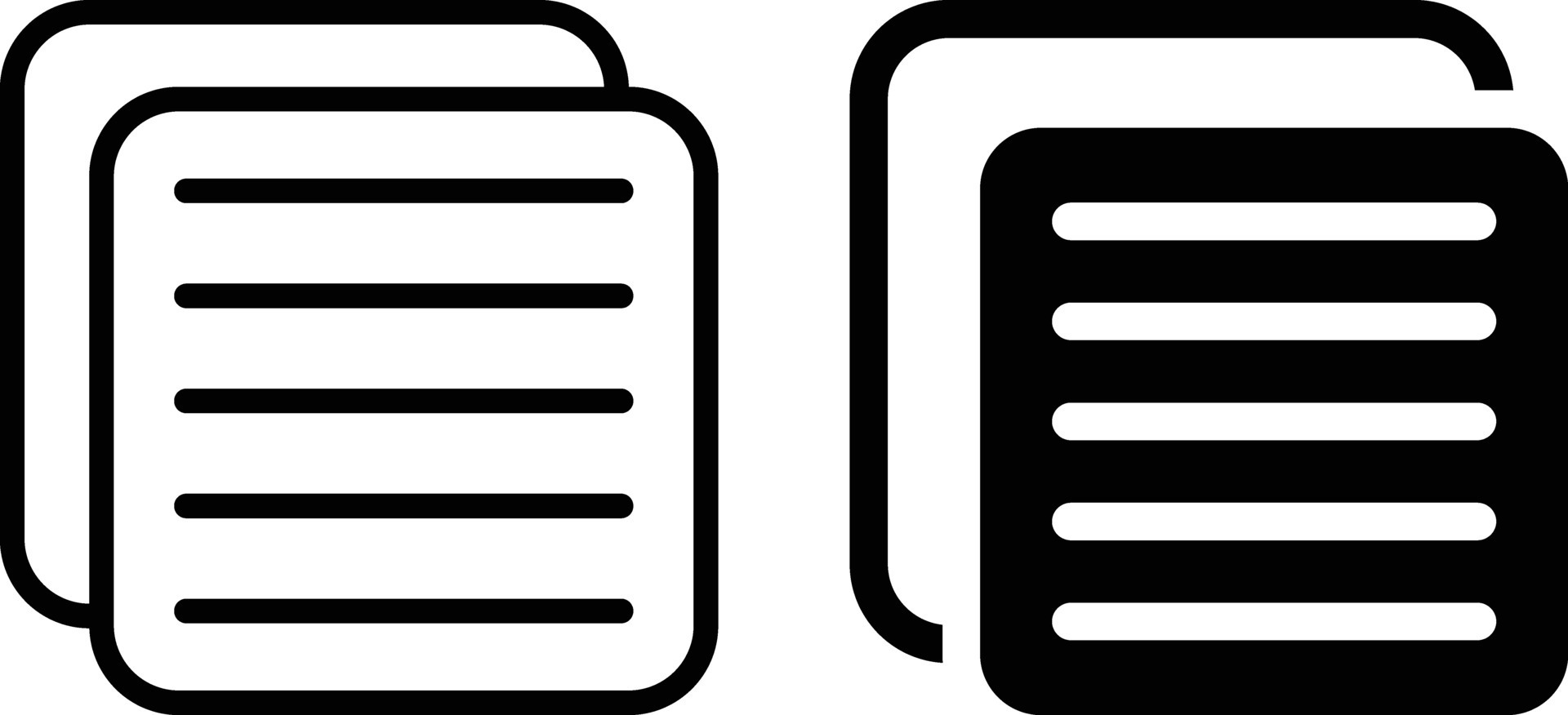 News icon sheet, simple trendy flat style line and solid Isolated ...