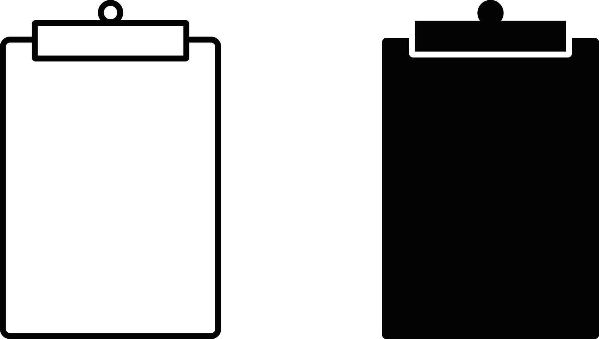 Clipboard icon sheet, simple trendy flat style line and solid Isolated ...