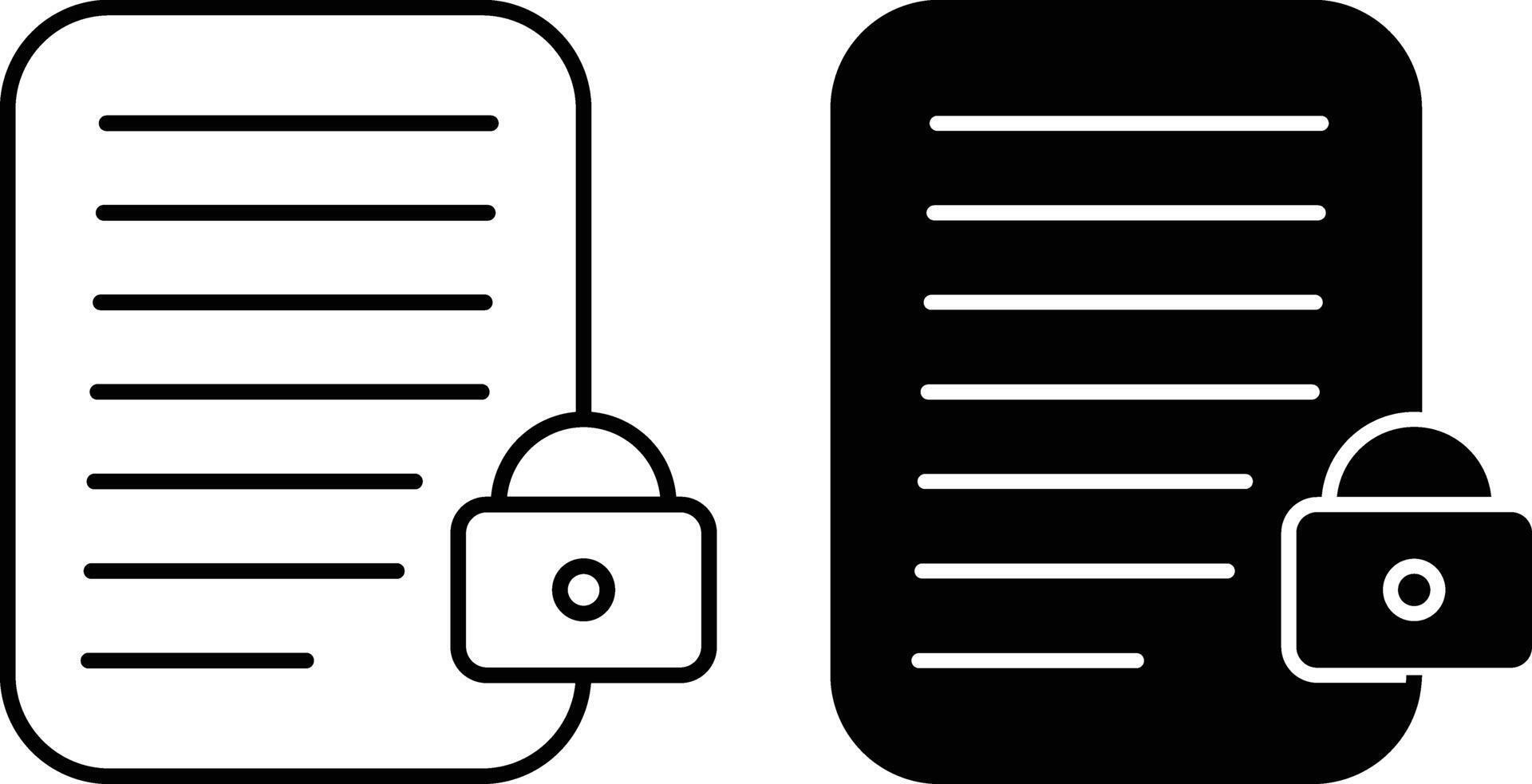 Privacy policy icon sheet, simple trendy flat style line and solid ...