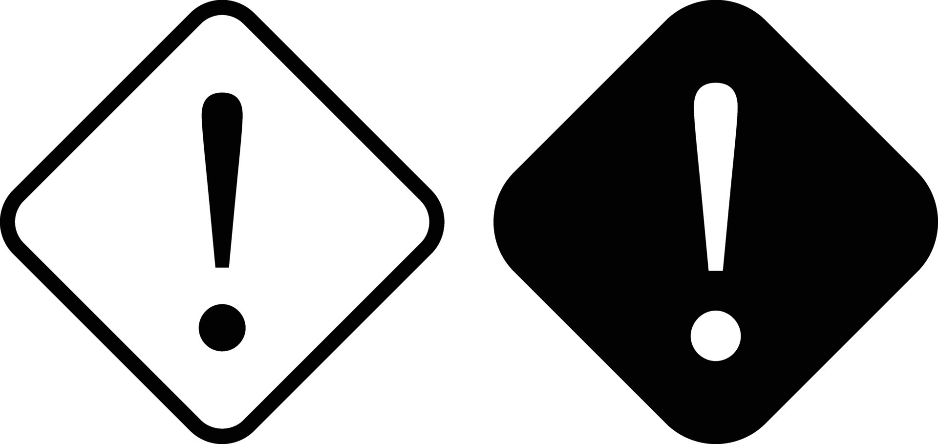 Warning icon sheet, simple trendy flat style line and solid Isolated ...