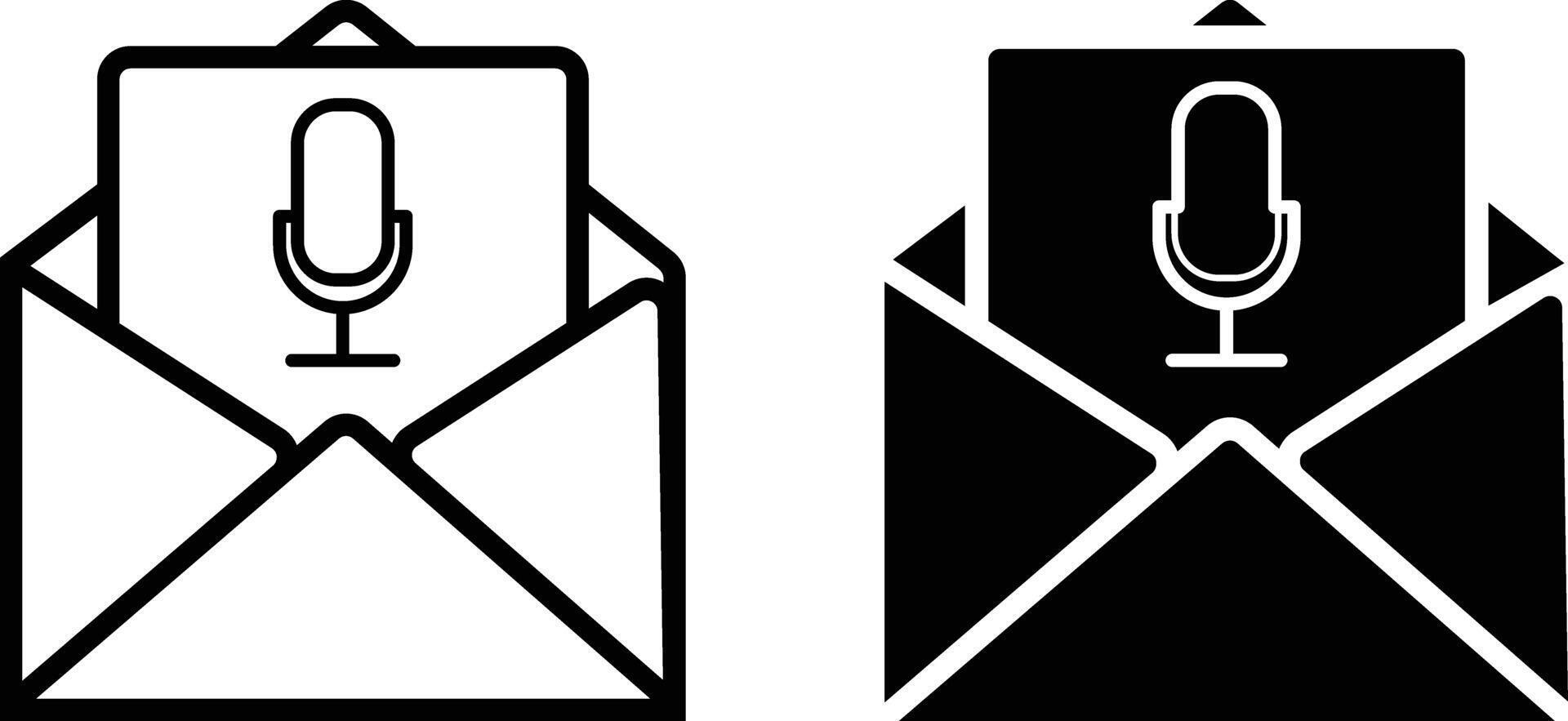 Voicemail icon sheet, simple trendy flat style line and solid Isolated ...