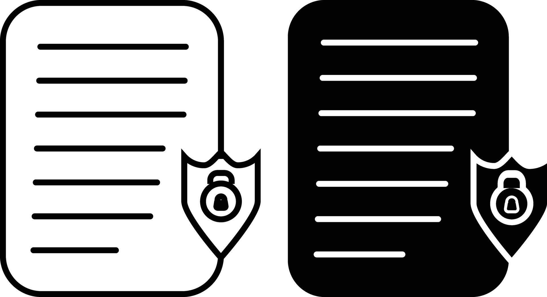 Privacy policy icon sheet, simple trendy flat style line and solid ...