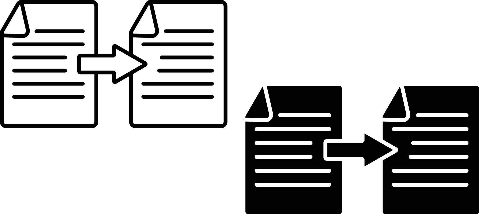 File transfer icon sheet, simple trendy flat style line and solid ...