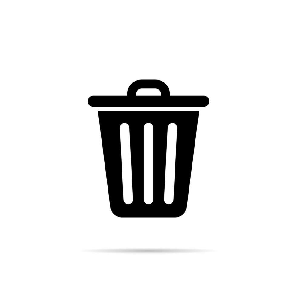 Trash Can Icon Vector In Flat Style Garbage Recycle Bin Symbol 25379551 Vector Art At Vecteezy