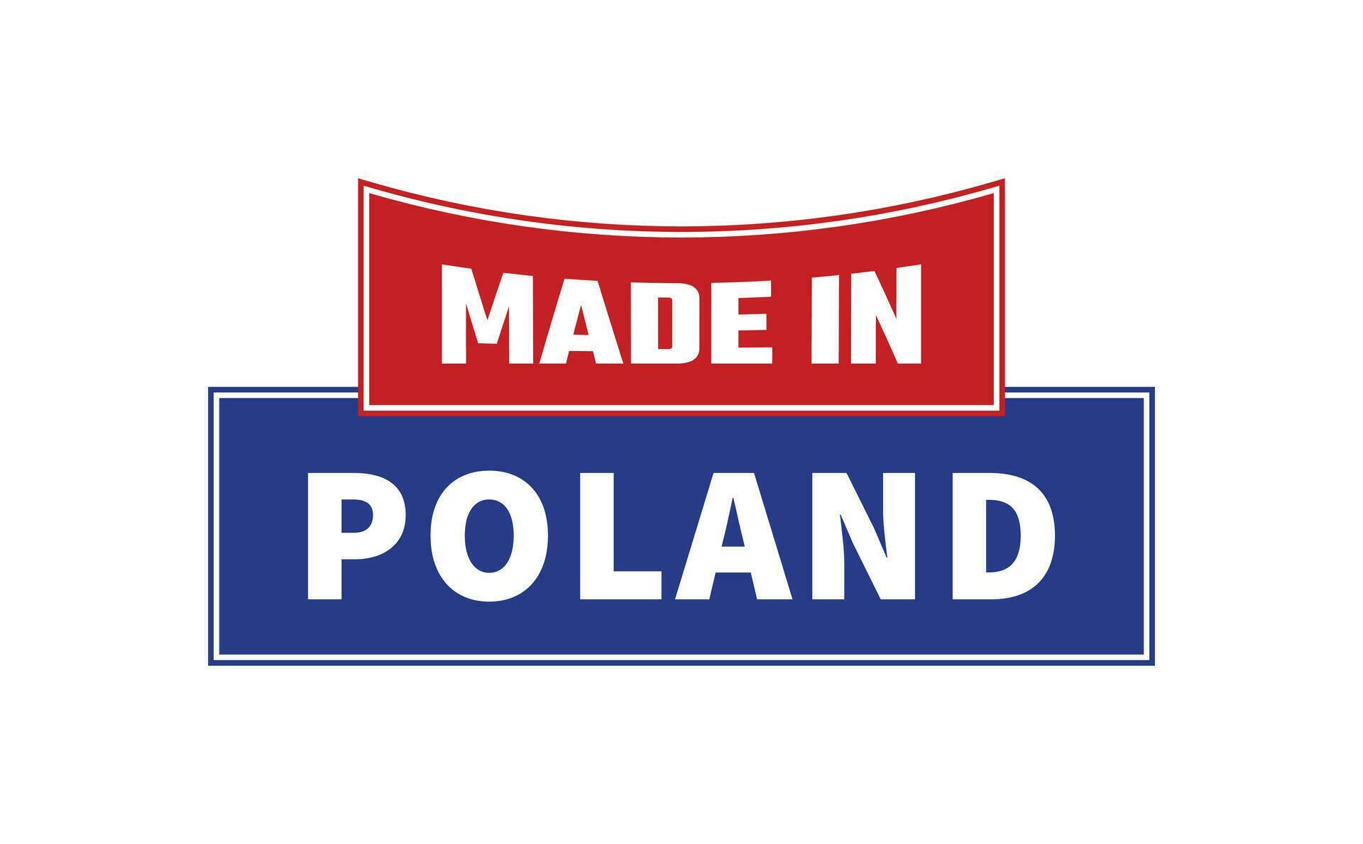 Made In Poland Seal Vector 25383257 Vector Art at Vecteezy