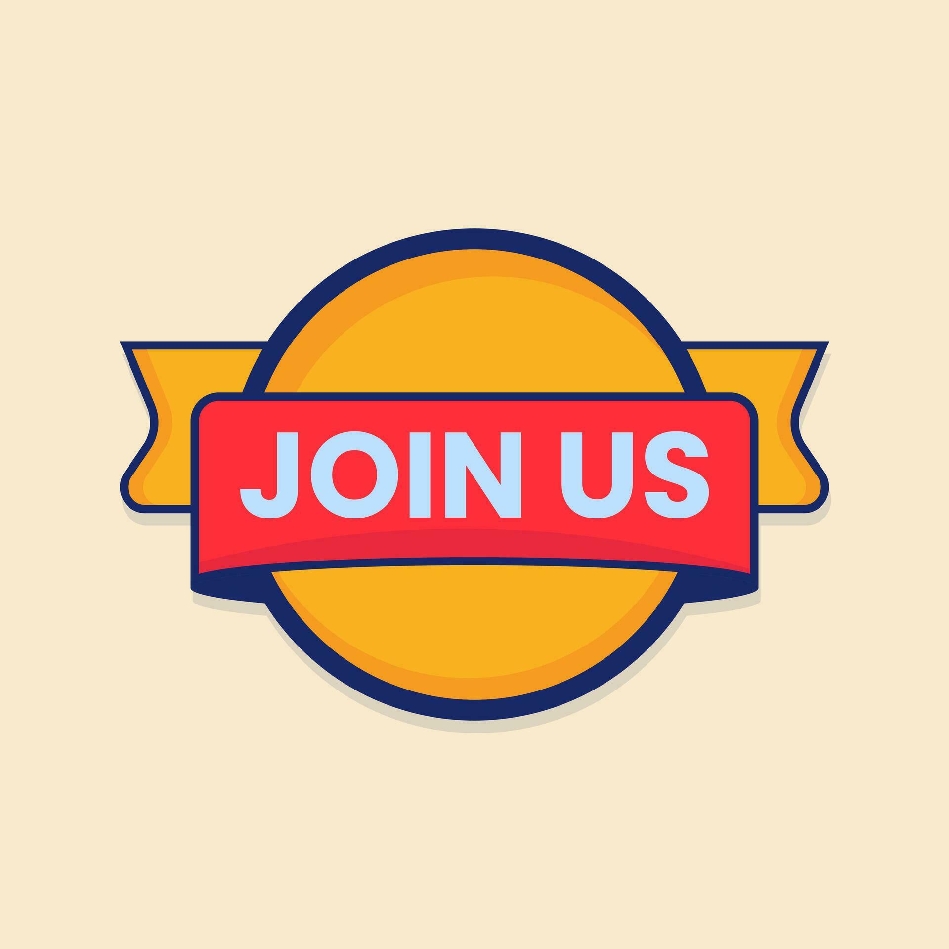 Join Us Button Label Clipart 25384517 Vector Art At Vecteezy