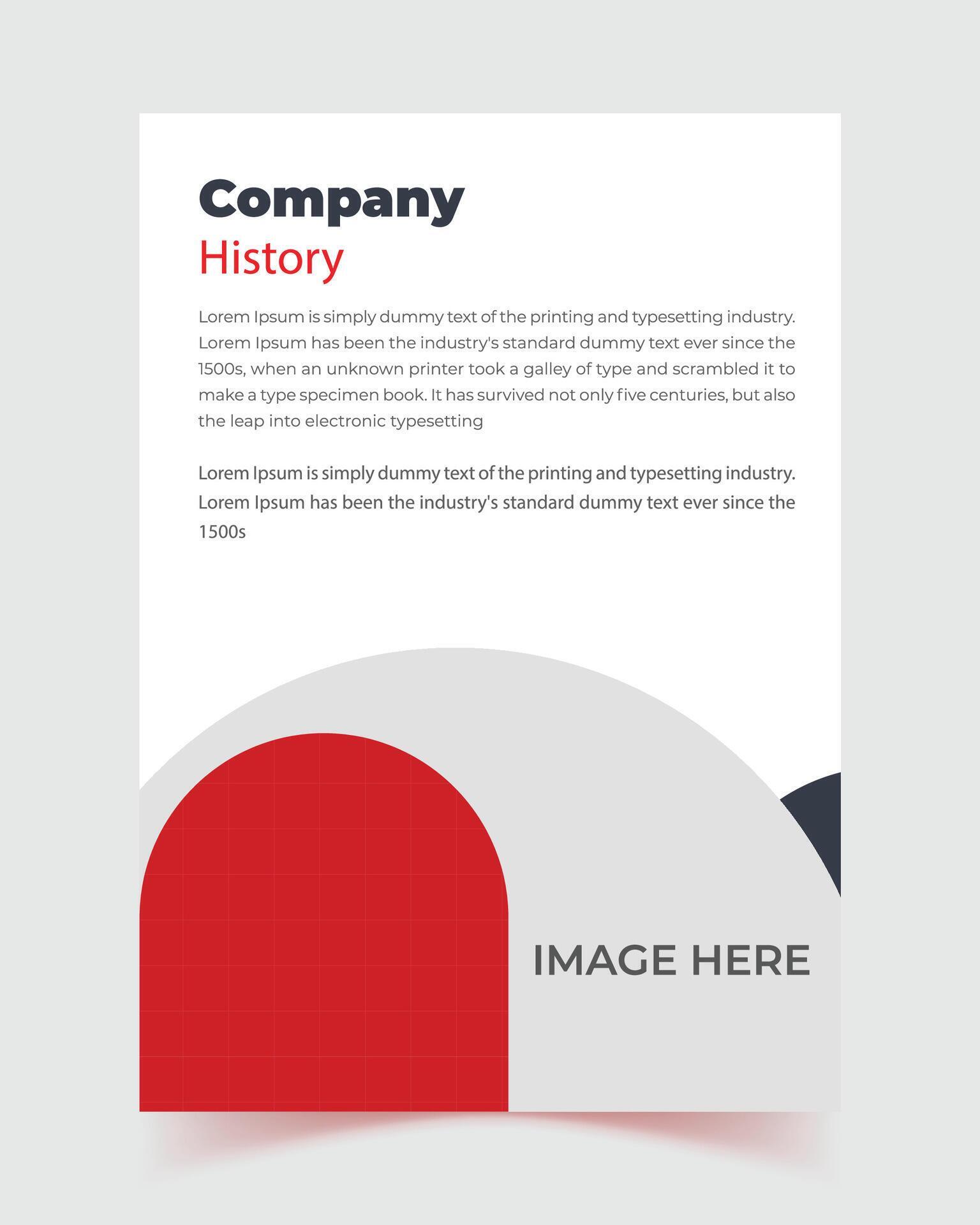 Brochure Template Layout Report Minimal Template Layout Design