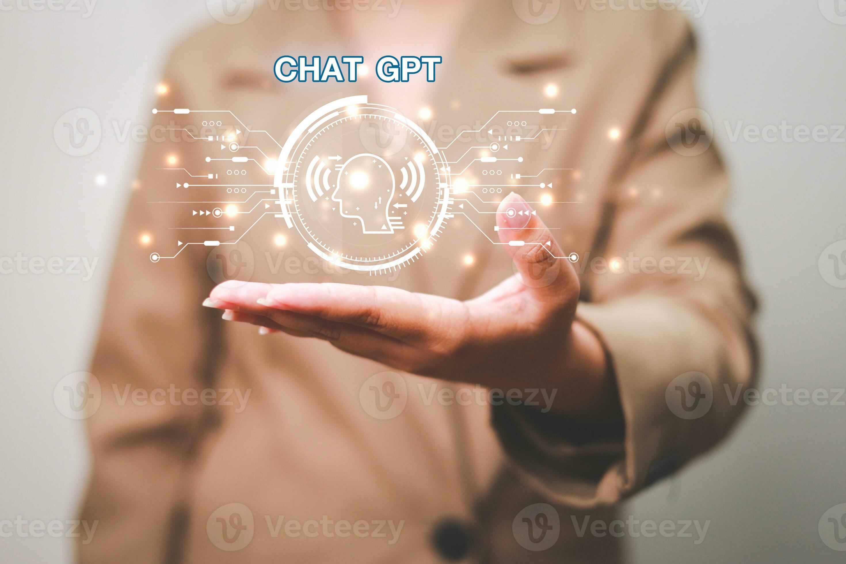 ChatGPT Chat with AI or Artificial Intelligence using an artificial intelligence chatbot ...