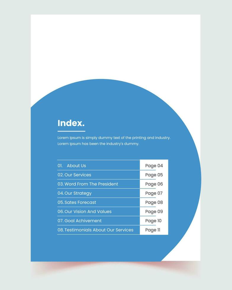 Brochure Template Layout Design Brochure Annual Report Blue Minimal