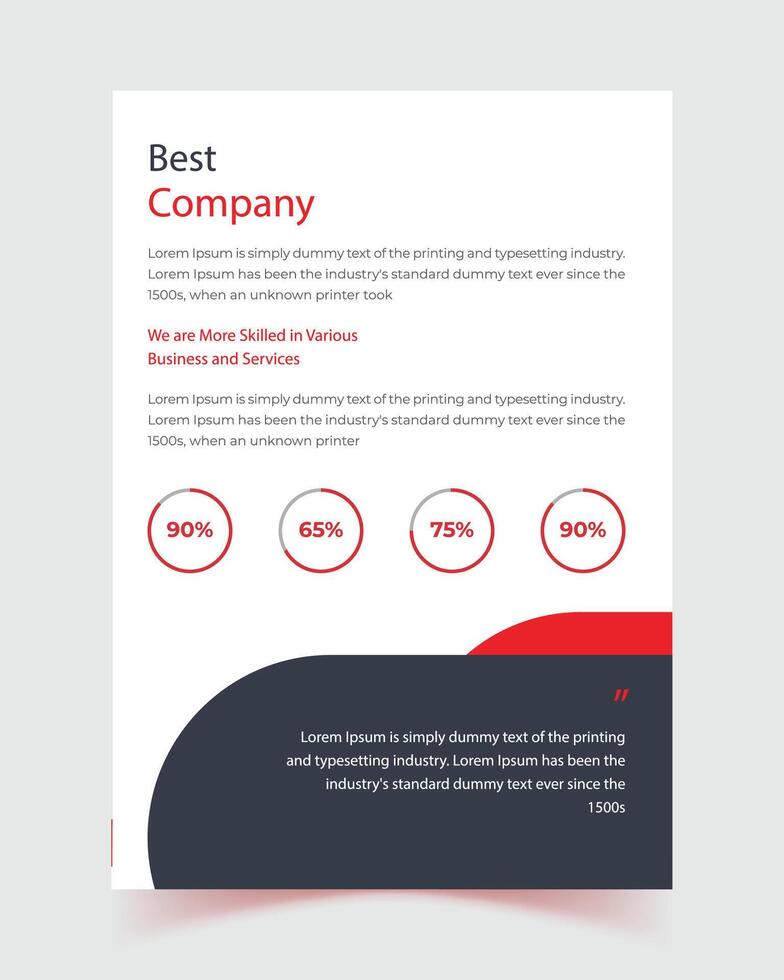 Brochure Template Layout Design Minimal Business Profile Template