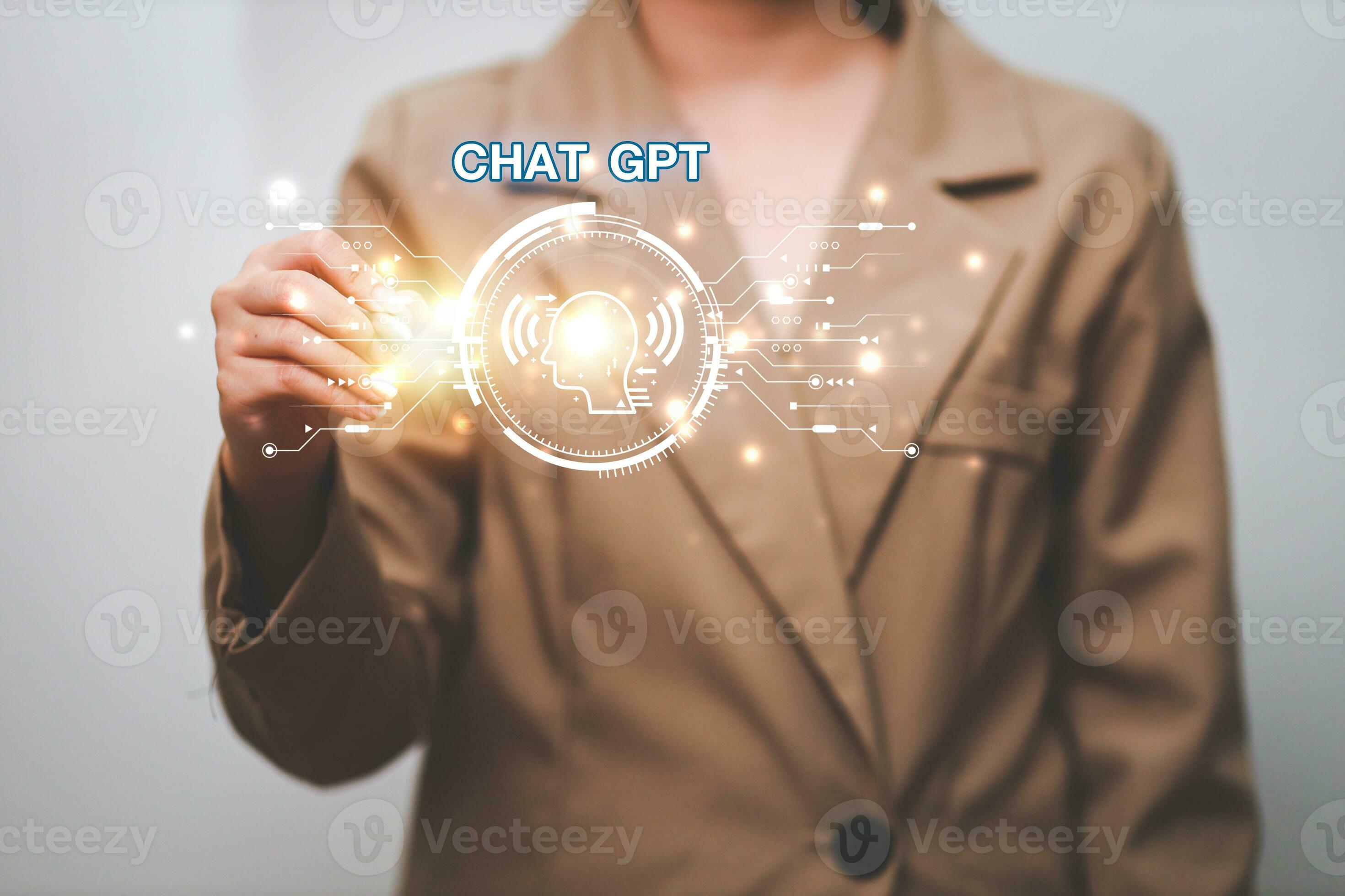 ChatGPT Chat with AI or Artificial Intelligence using an artificial ...