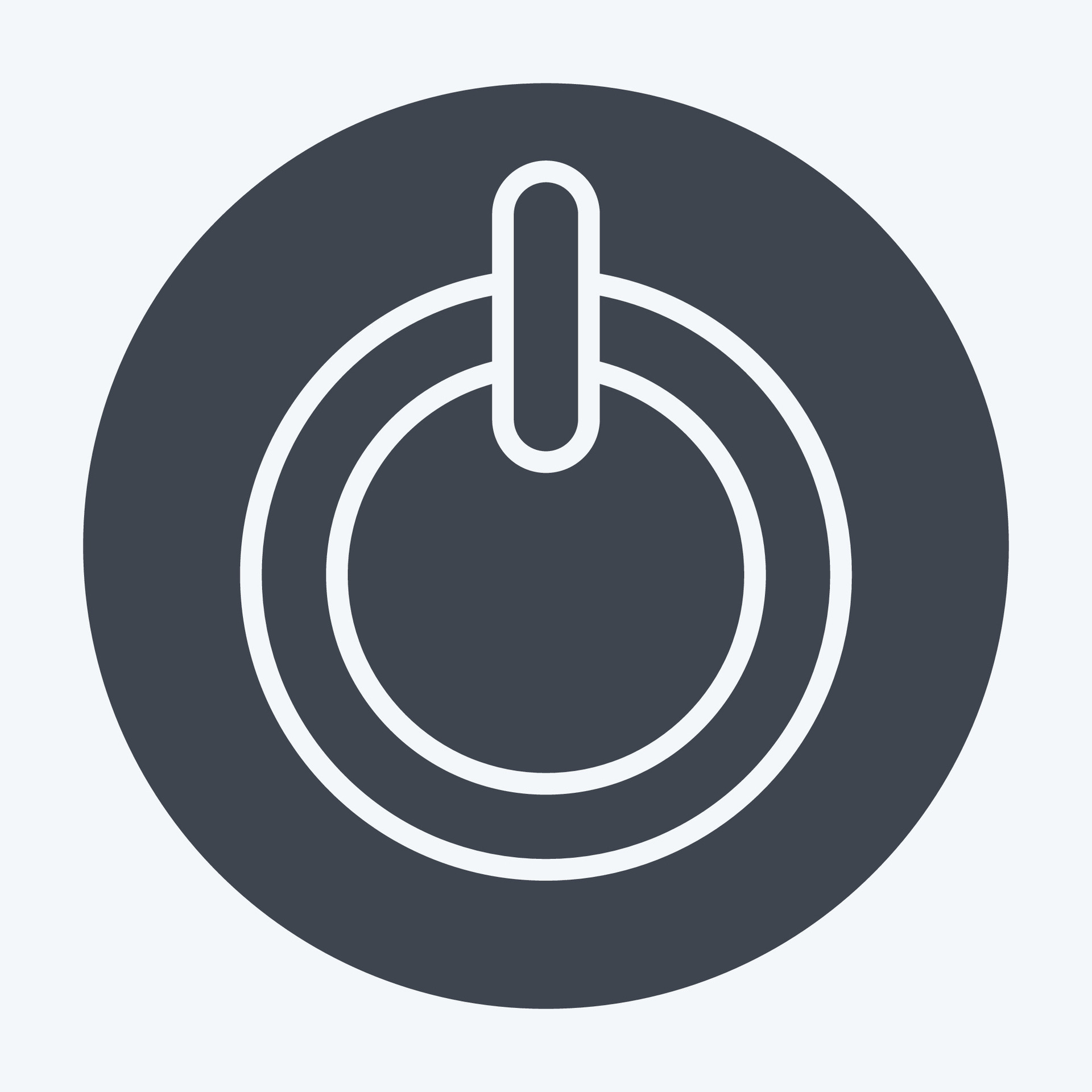 Icon Power Button. related to Air Conditioning symbol. glyph style. simple design editable ...