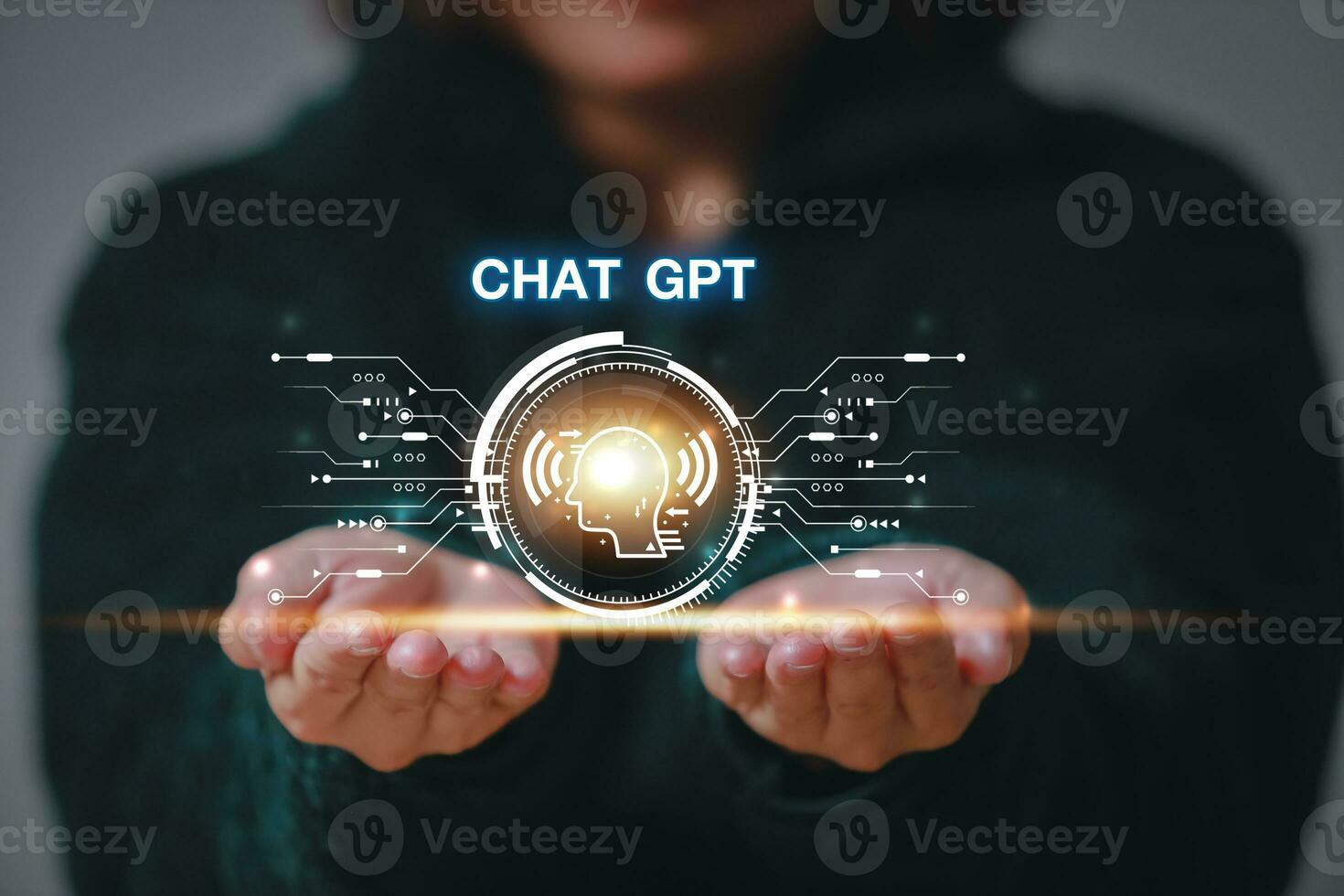 ChatGPT Chat with AI or Artificial Intelligence using an artificial intelligence chatbot ...