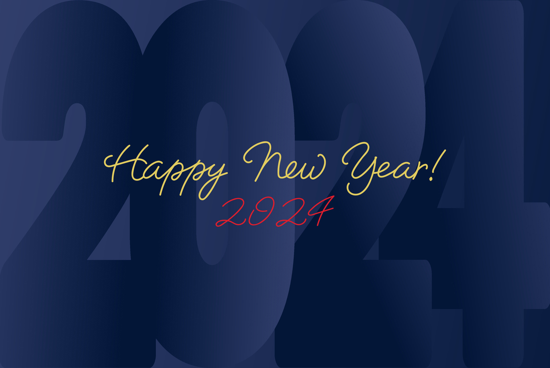 2024 Happy New Year gradient background vector illustration 25388999 ...