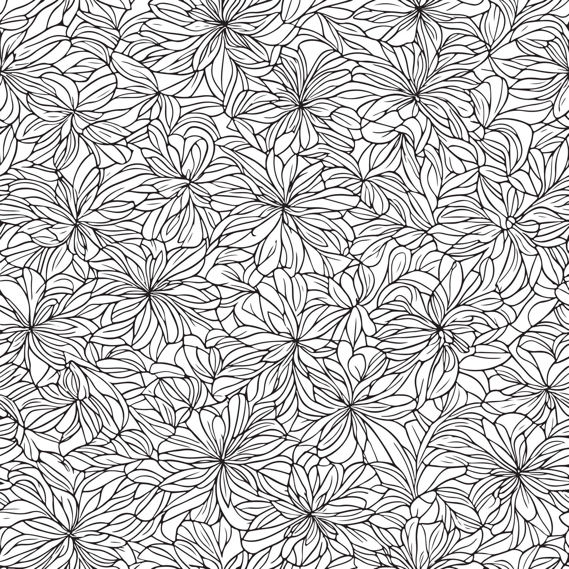 Floral Seamless Pattern Diagonal Flower Lines Pattern Background Flat