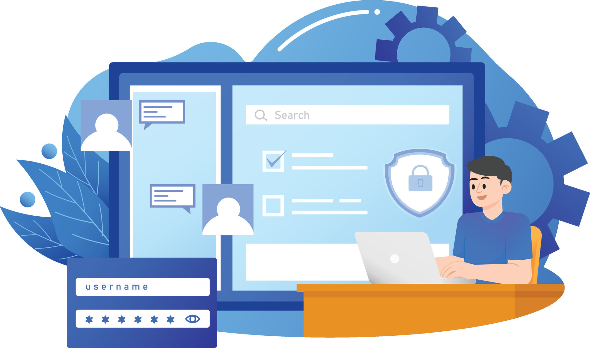 Software Security System Illustration 25390661 Vector Art at Vecteezy